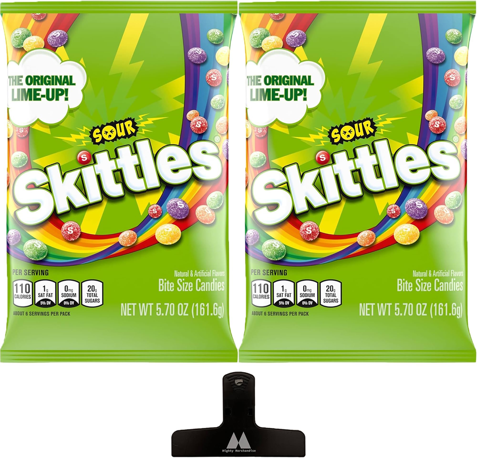 Amazon.com: Sour Skittles Candy - 5.7 Oz Bags (Pack of 2) - Colorful ...