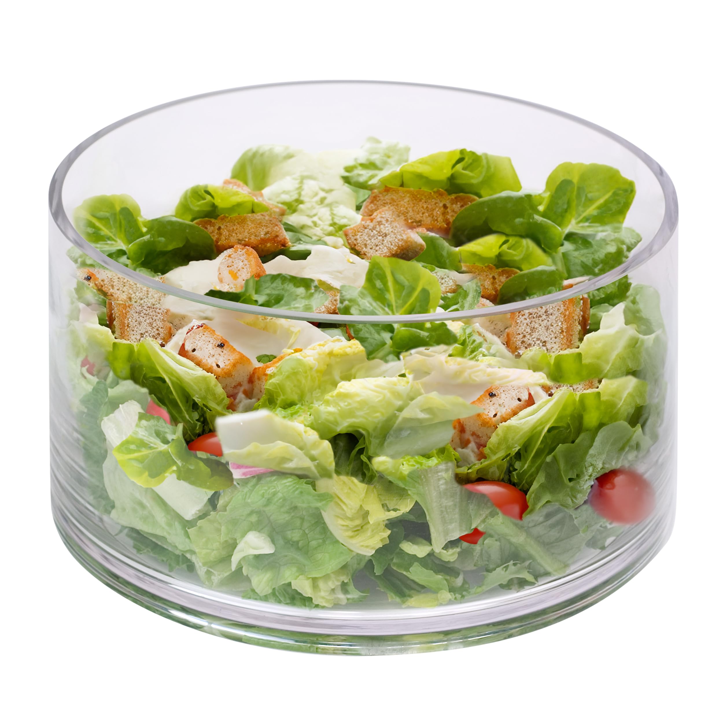 Amazon.com | Artland 9.5" Round Glass Bowl, Clear | Fruit and Salad ...