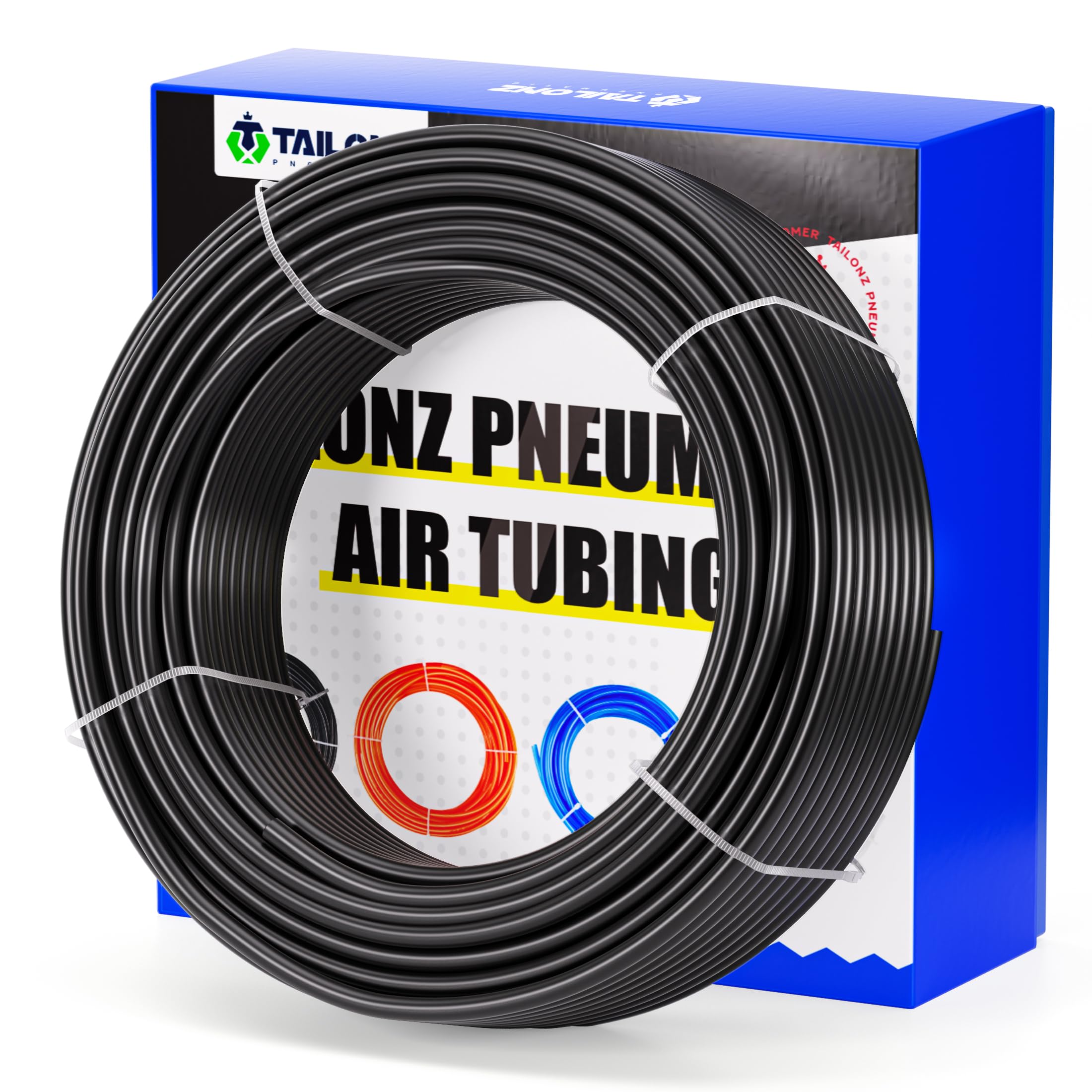 Snapklik.com : TAILONZ PNEUMATIC Air Line DOT 1/2 Inch Od Black ...