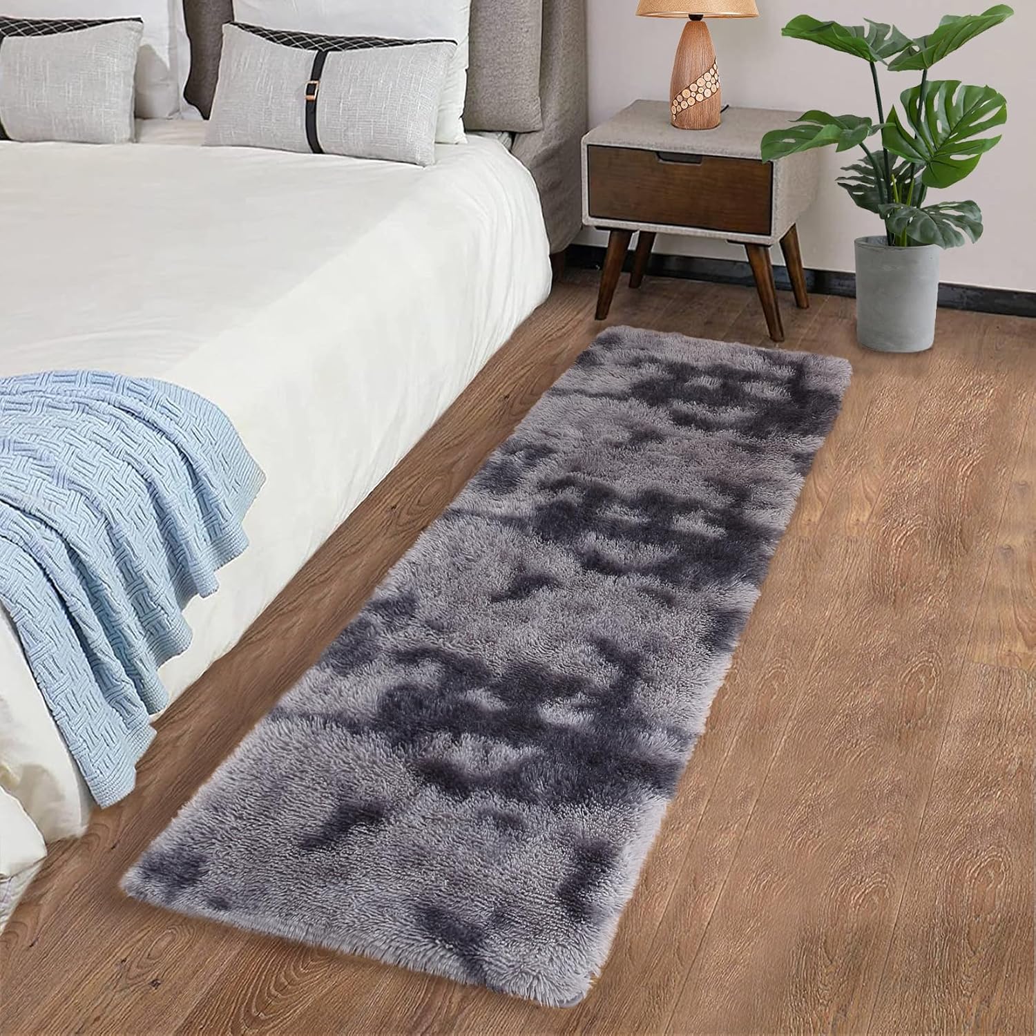 Amazon.com: GAOMON Fluffy Runner Rugs for Bedroom Living Room 2x8 Feet ...