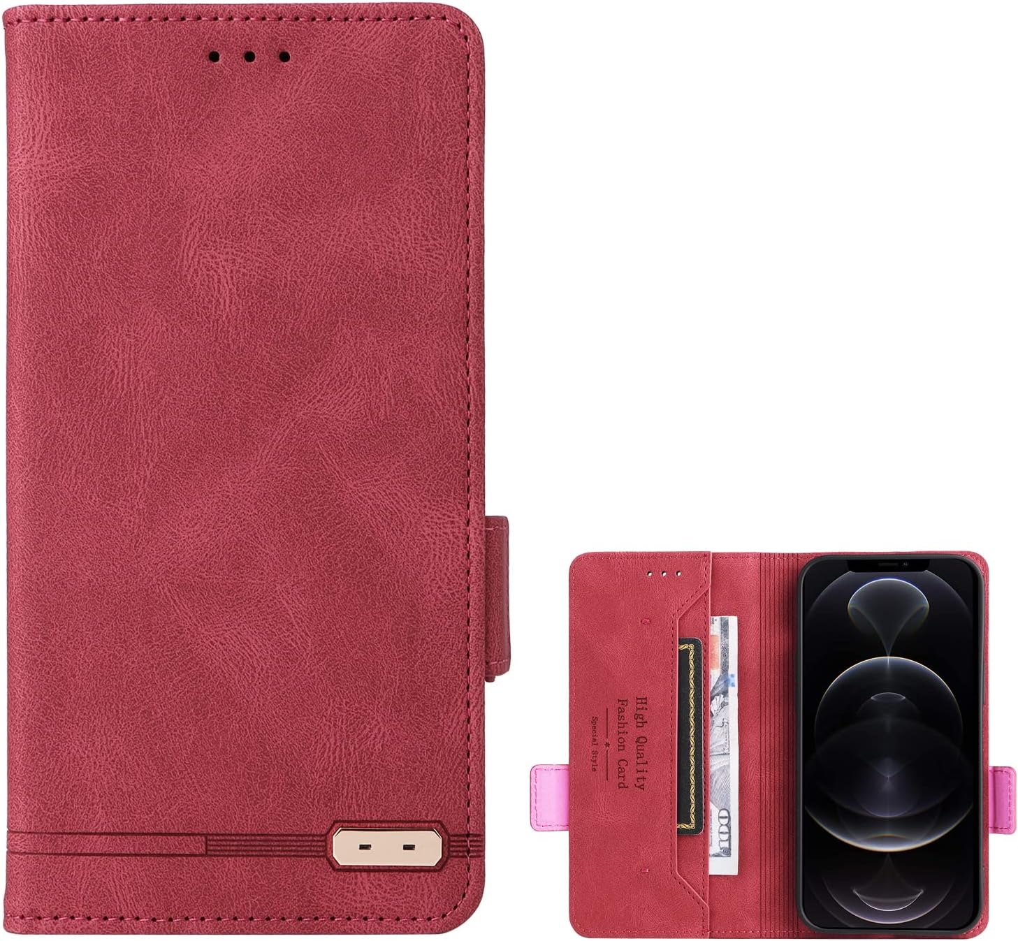 SHIEID Case For Honor X A Honor X A With Magnetic Closure Card Slot Kickstand Premium PU