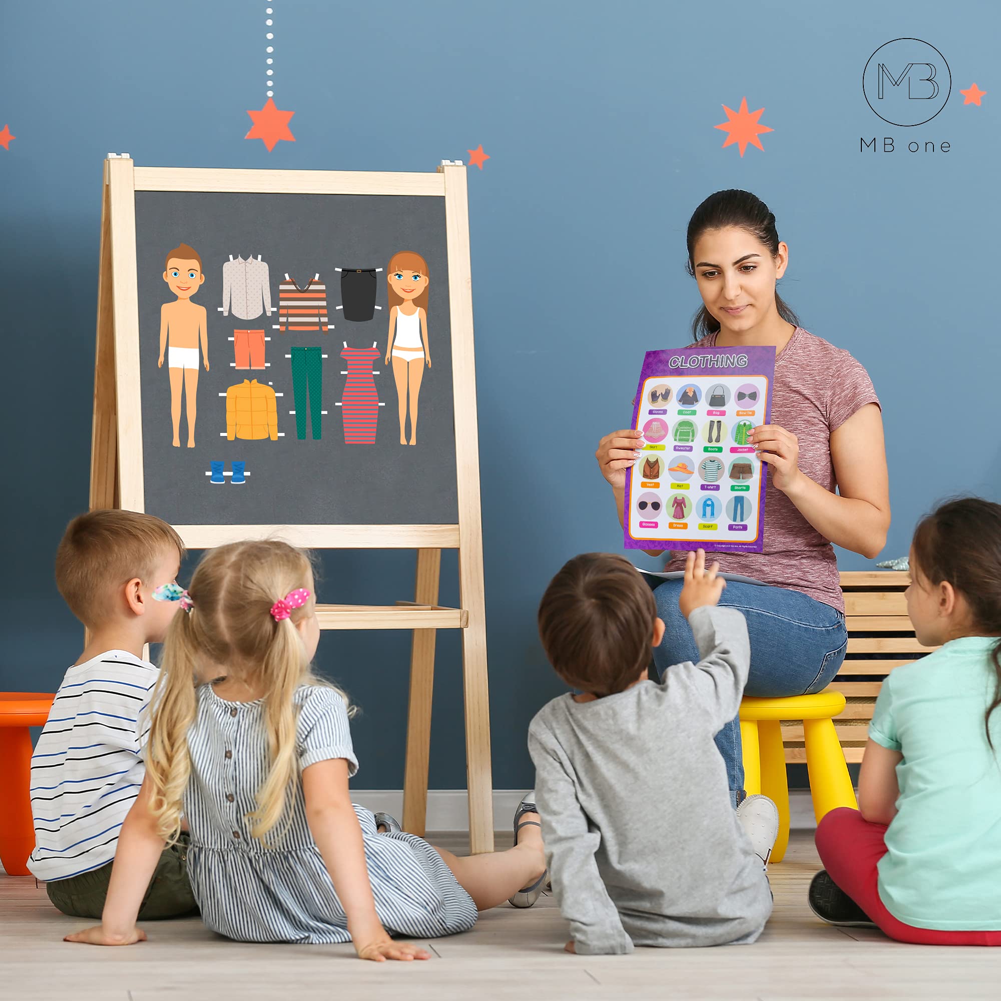 MB one 20 pcs 16" x 11" Educational Posters for Kids, Preschool Posters ...