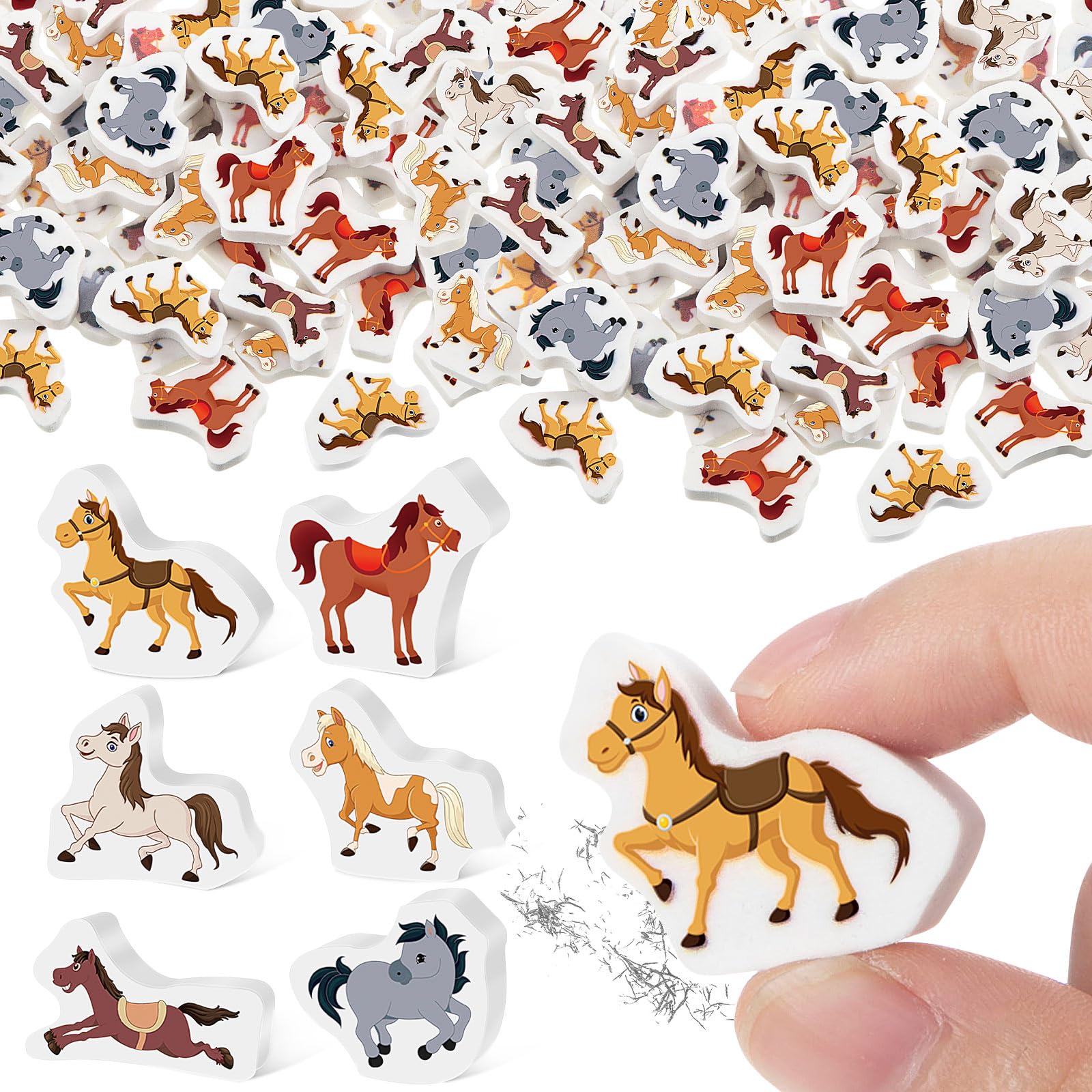 Snapklik.com : Chivao 72 Pcs Cute Horse Erasers Back To School Gifts ...