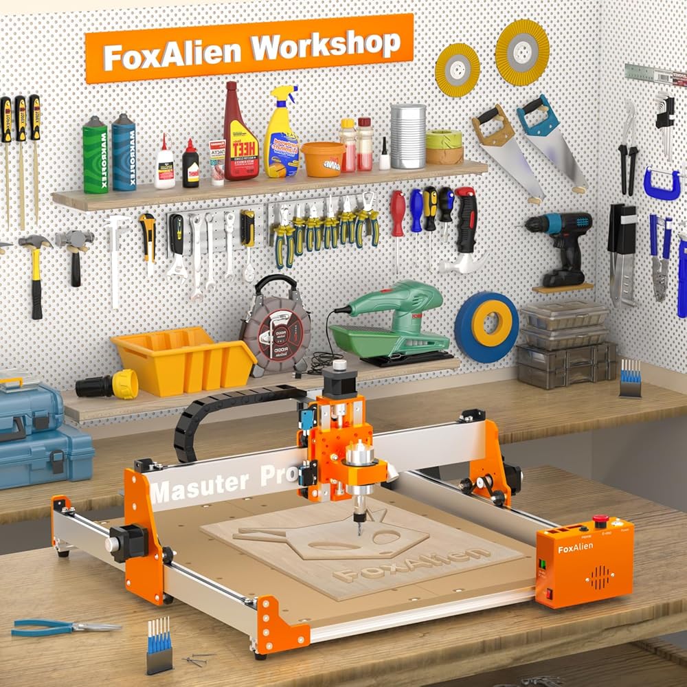 FoxAlien Masuter Pro CNC Router Machine: All-Metal Romania | Ubuy