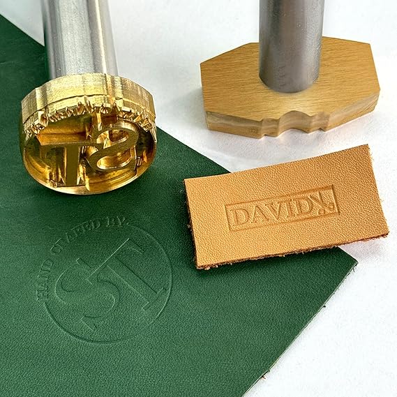 Amazon.com: XRLSG Custom Leather Stamp Personalized Leather Brass ...
