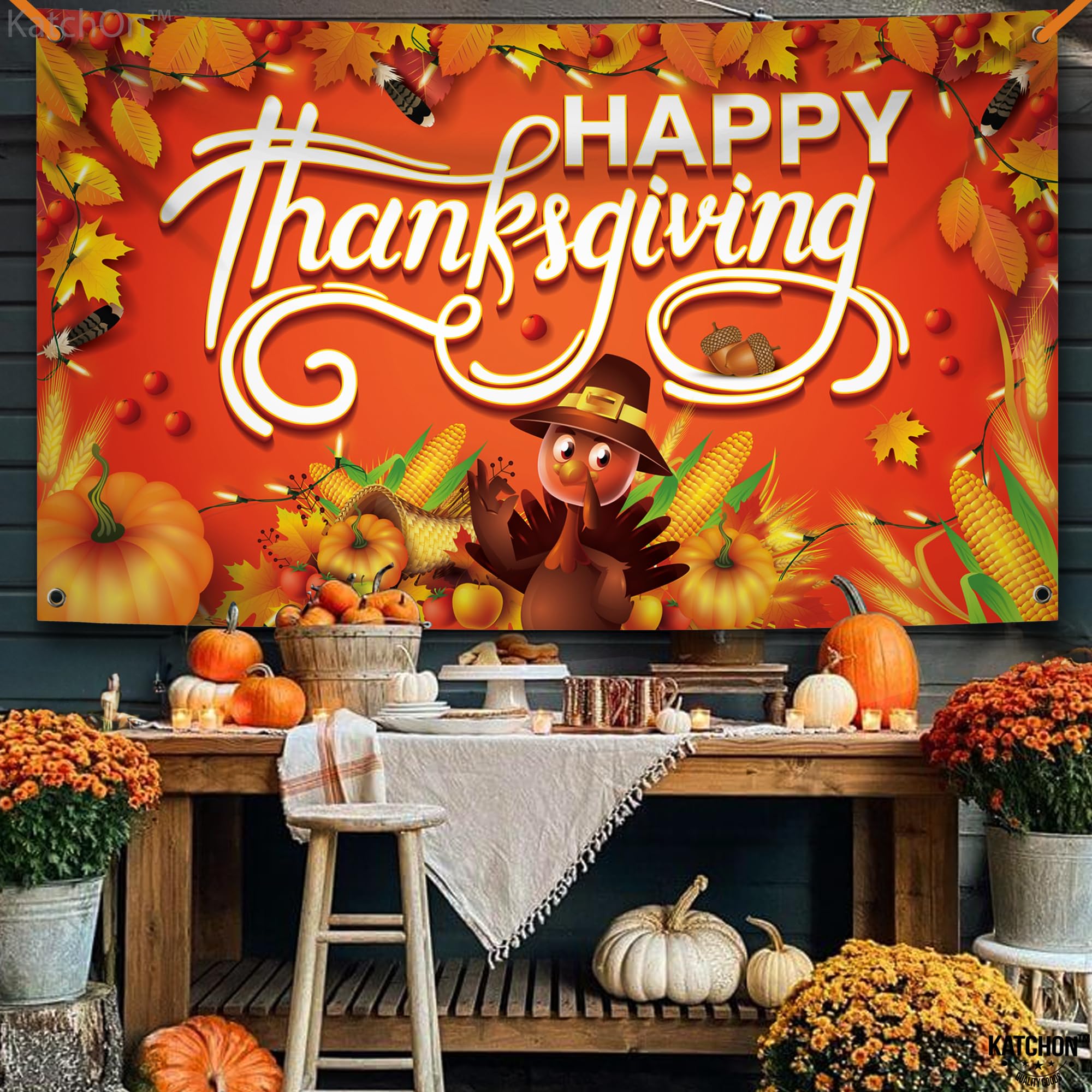 Snapklik.com : Happy Thanksgiving Banner - XtraLarge, 72x44 Inch Happy ...