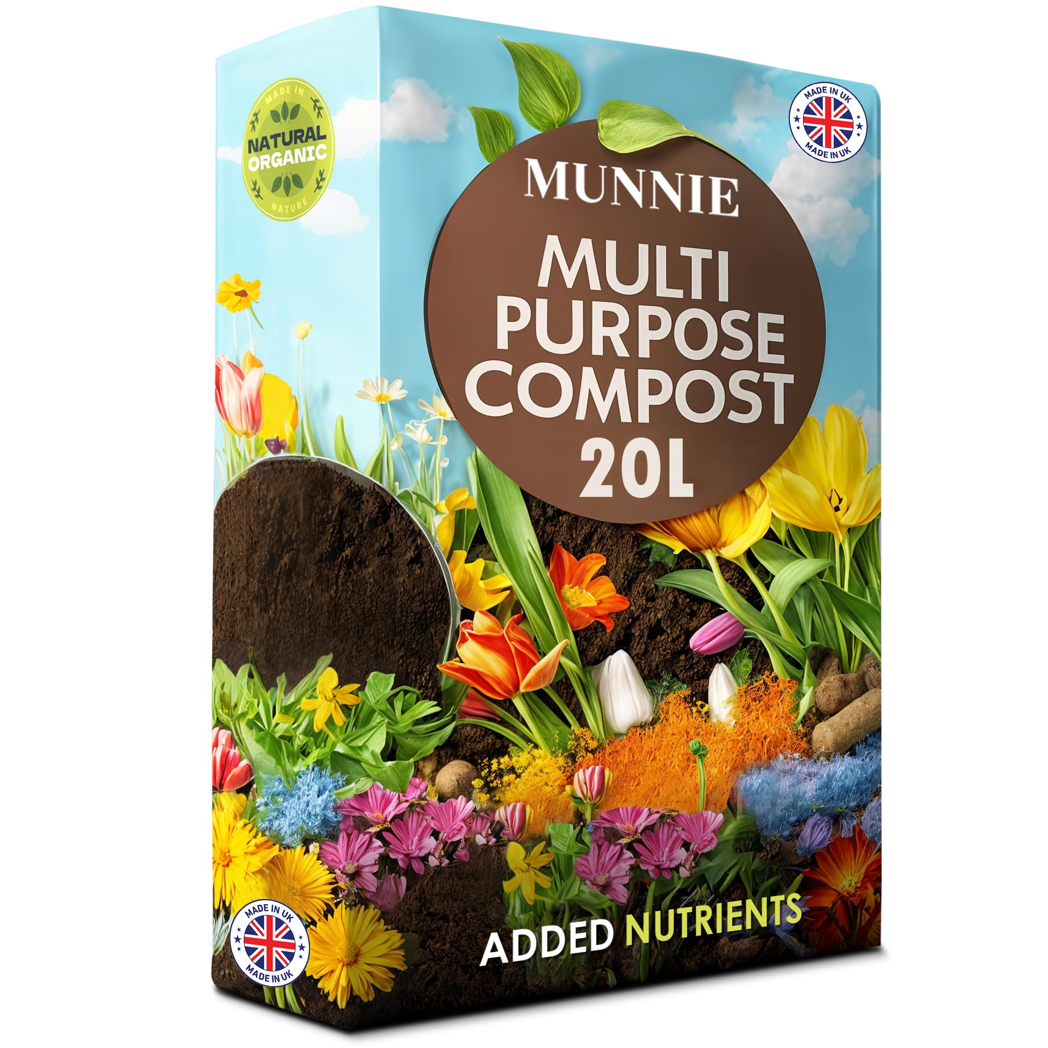 Munnie 20L Multi-Purpose Compost Soil Bag – Eco-friendly Soil Seed ...