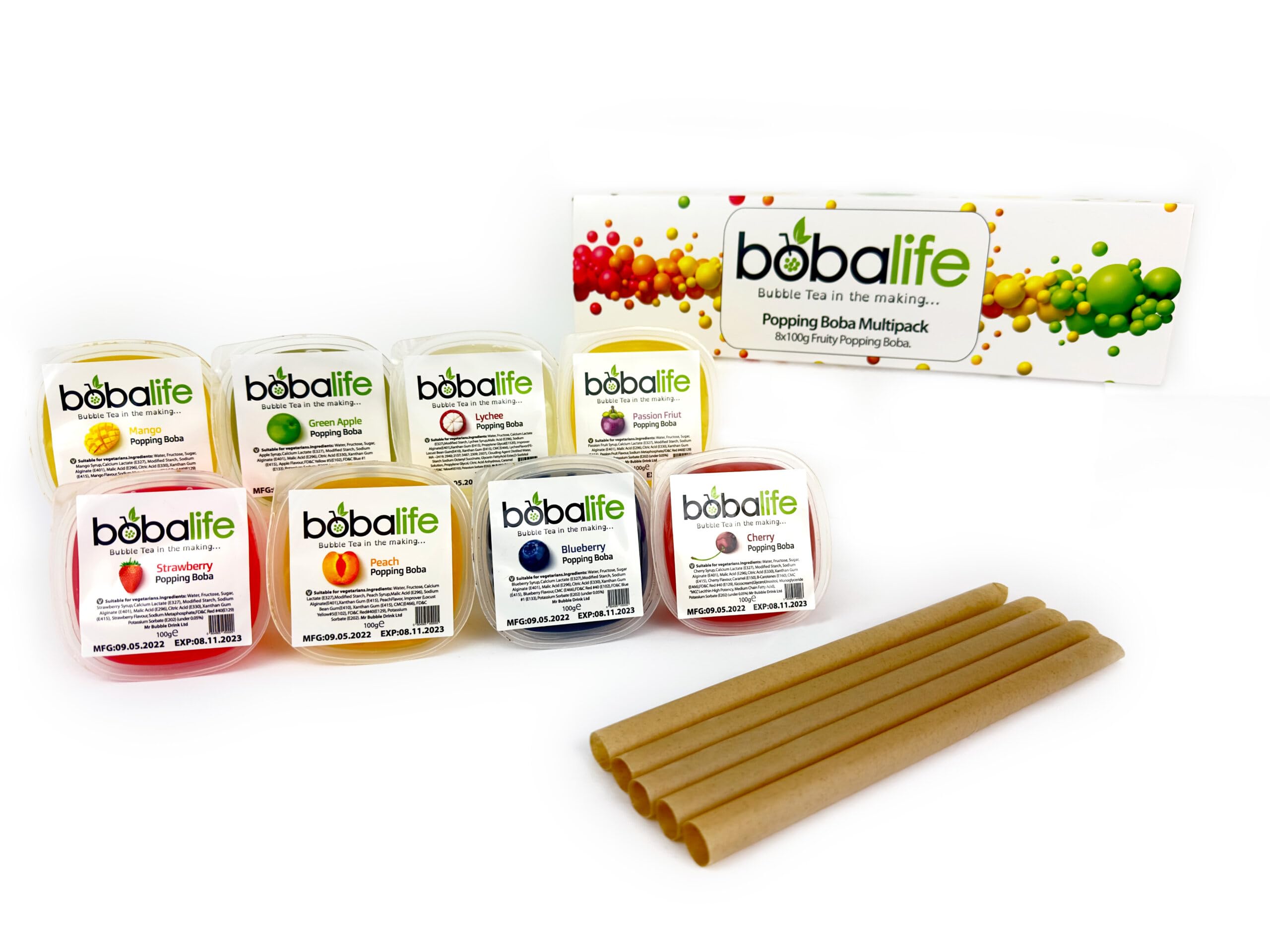 Buy Bobalife - Popping Boba Multipack Gift Box | 8 x 100g Popping Boba ...