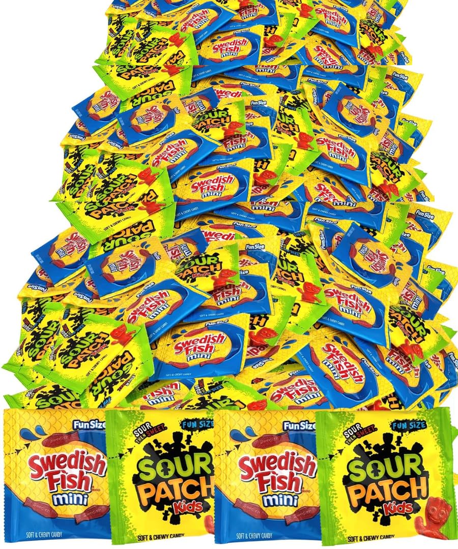 Sour Patch Kids And Swedish Fish Mini Candy Variety Pack | Desertcart Japan