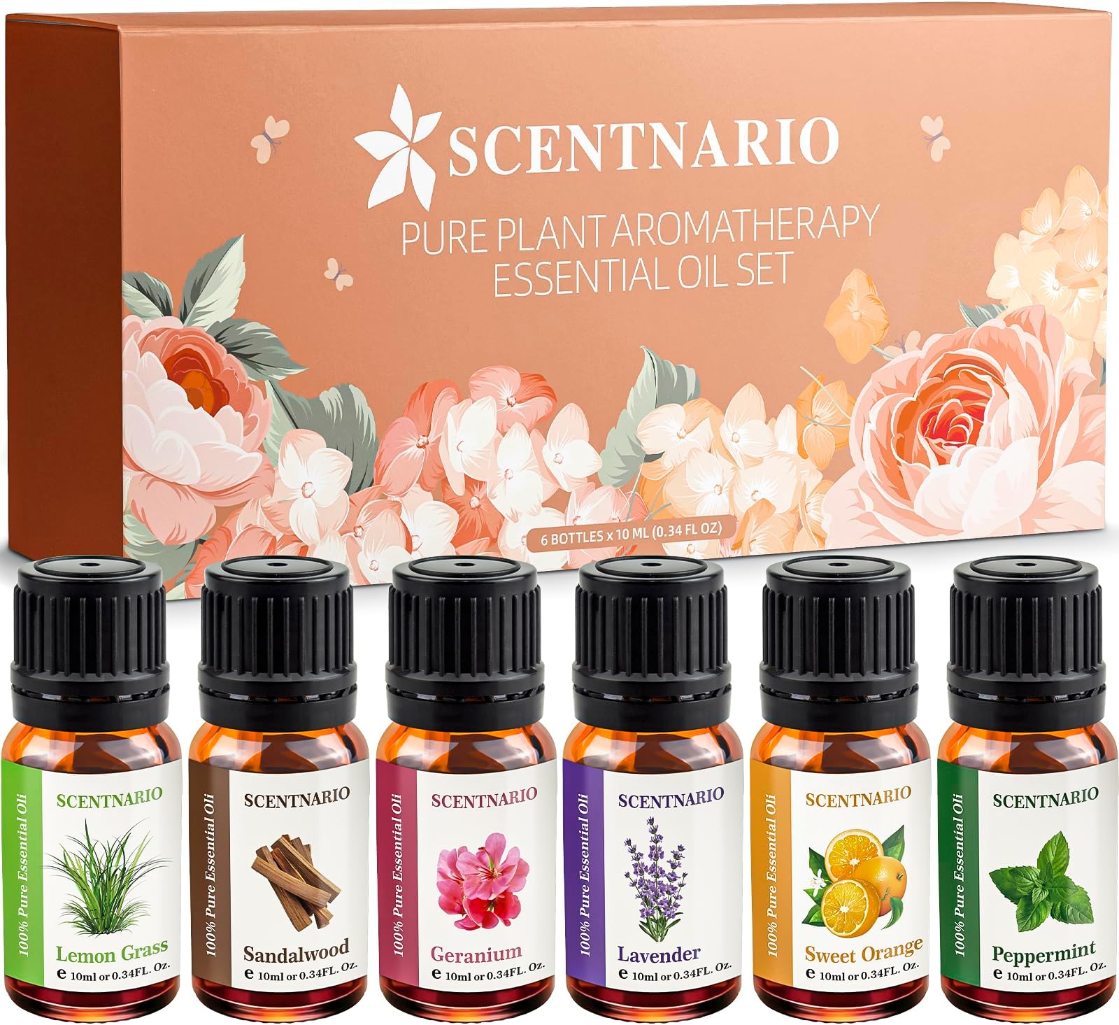 Amazon.com: Essential Oils Set - 100% Pure & Natural Organic Essential ...