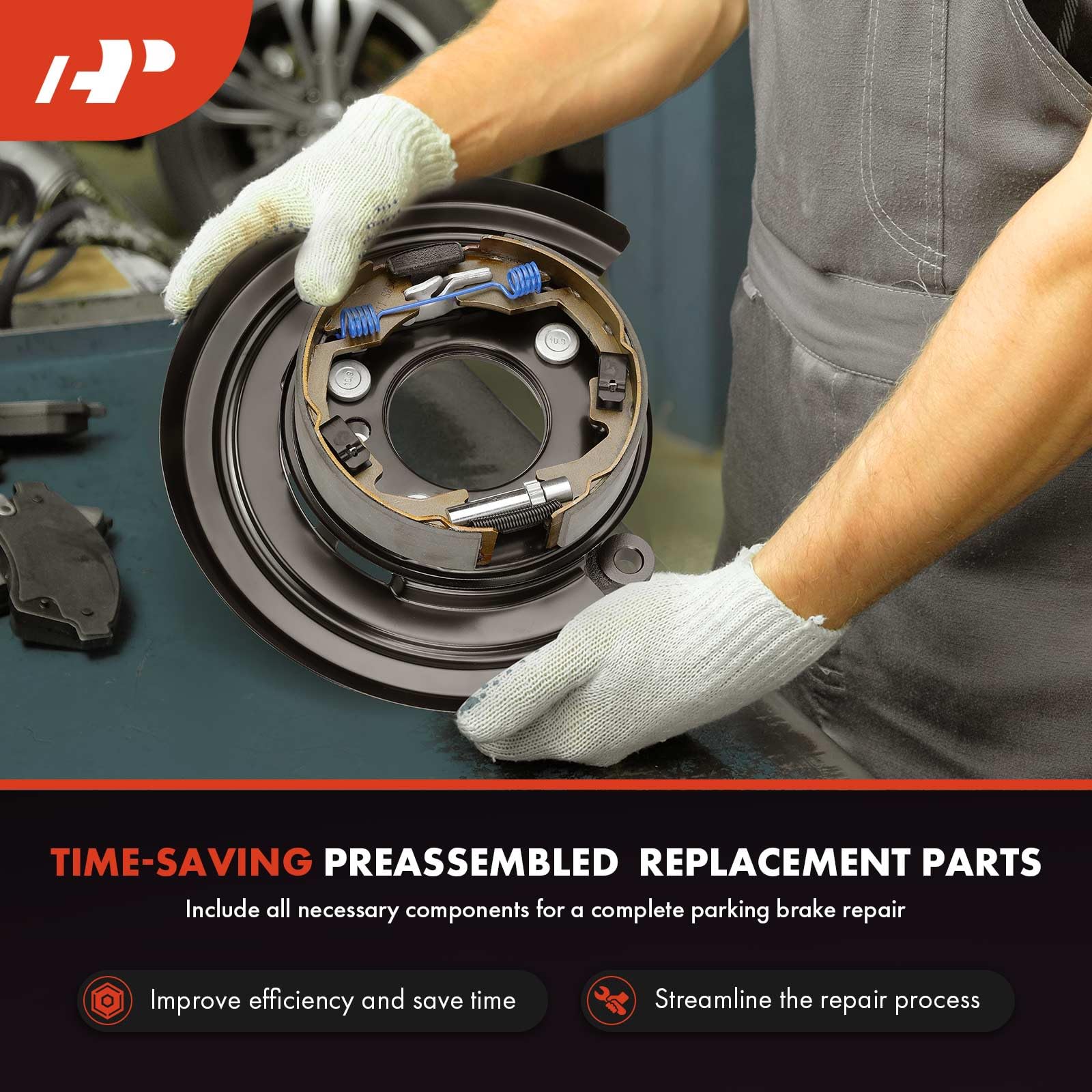 Rear Brake Backing Plate Dorman - Loaded Parking Brake Backing Plate ...