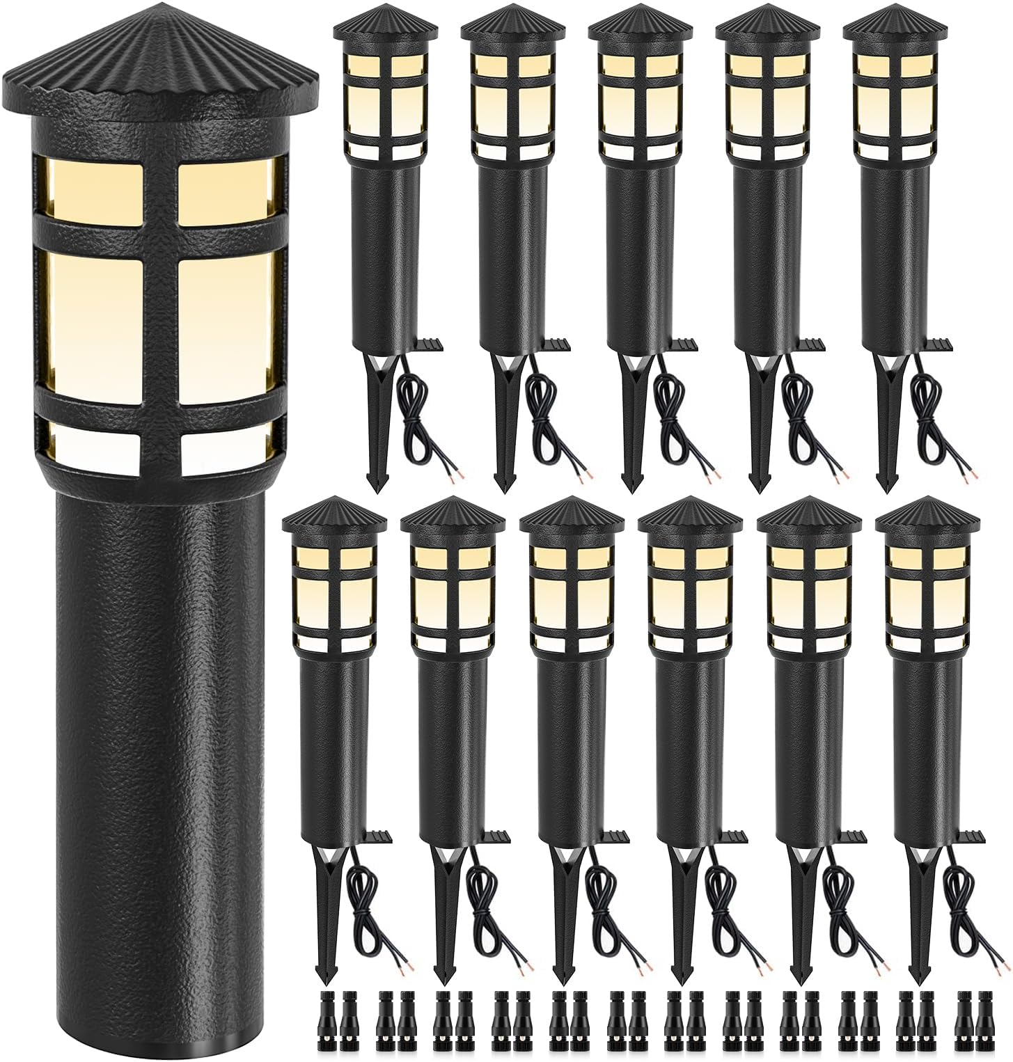 ZUCKEO Low Voltage Landscape Pathway Lights 5W Outdoor Landscape ...