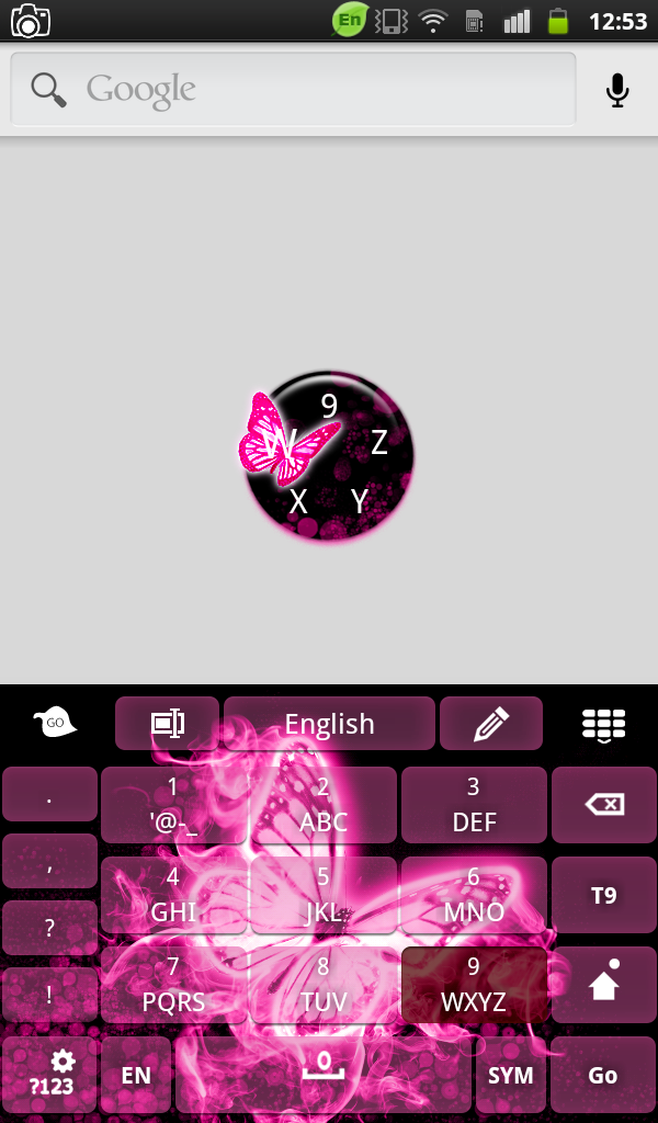 Pink Neon Butterfly Keyboard - App on Amazon Appstore