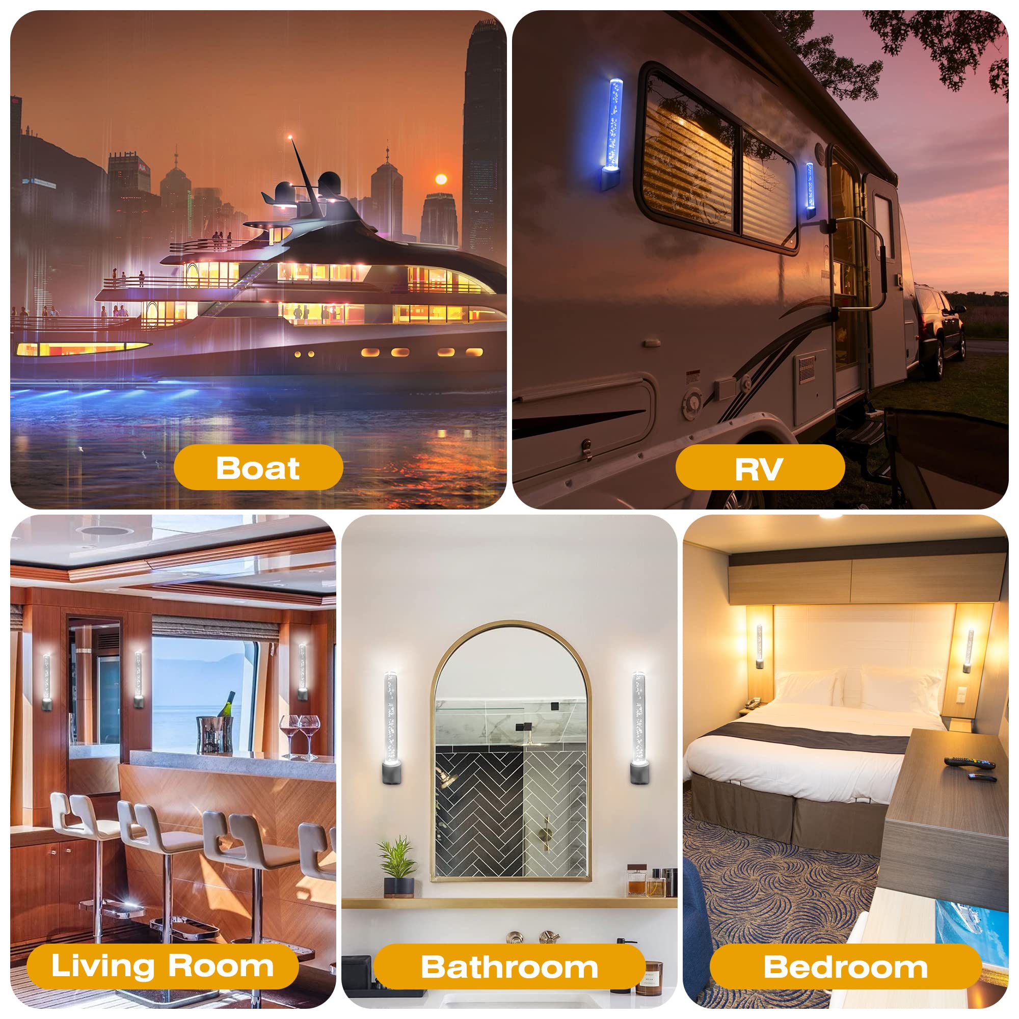 Snapklik.com : HUSUKU 7inch Marine LED Courtesy Lights