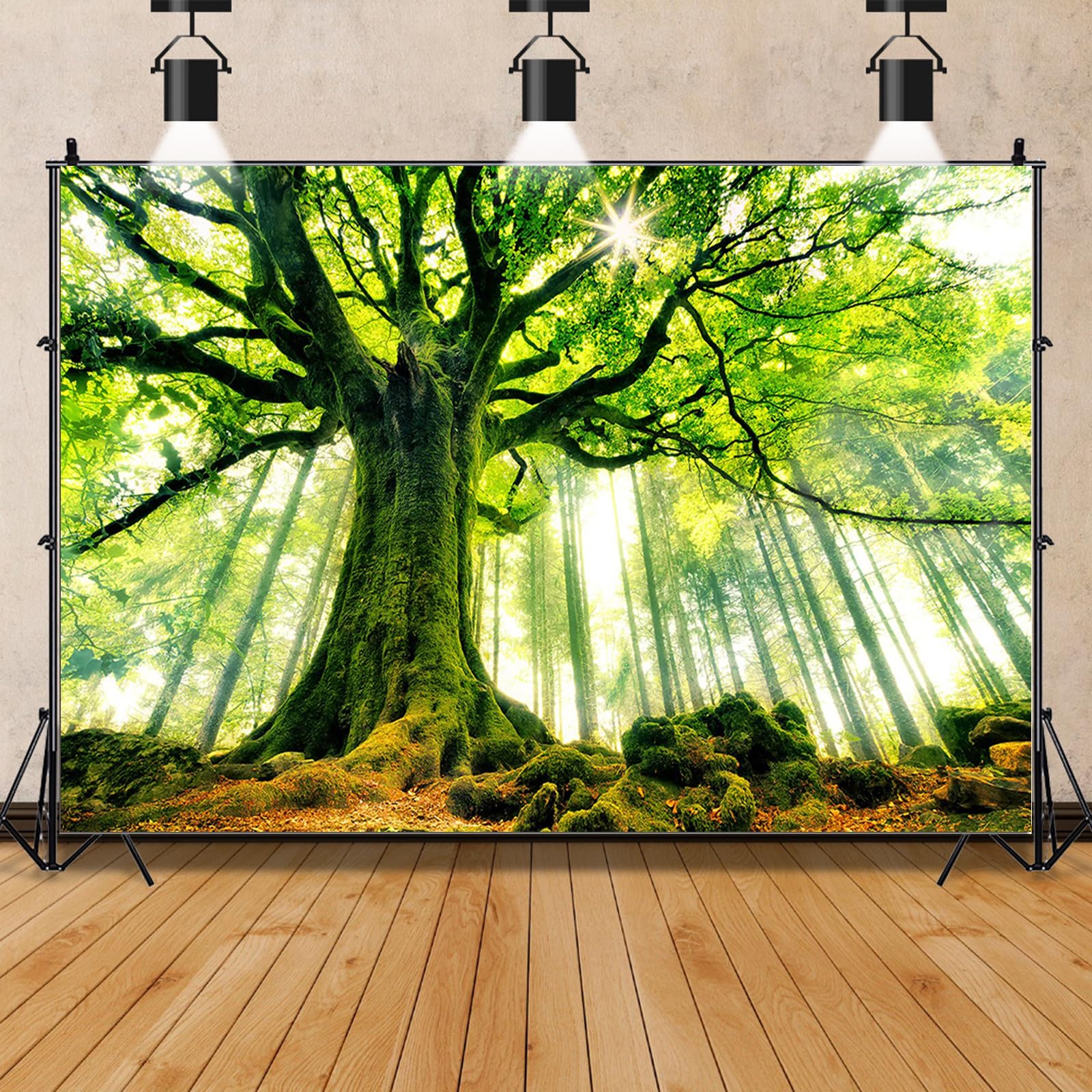 Amazon.com : Mestiker 7×5ft Huge Tree Backdrop Rural Forest Trees ...