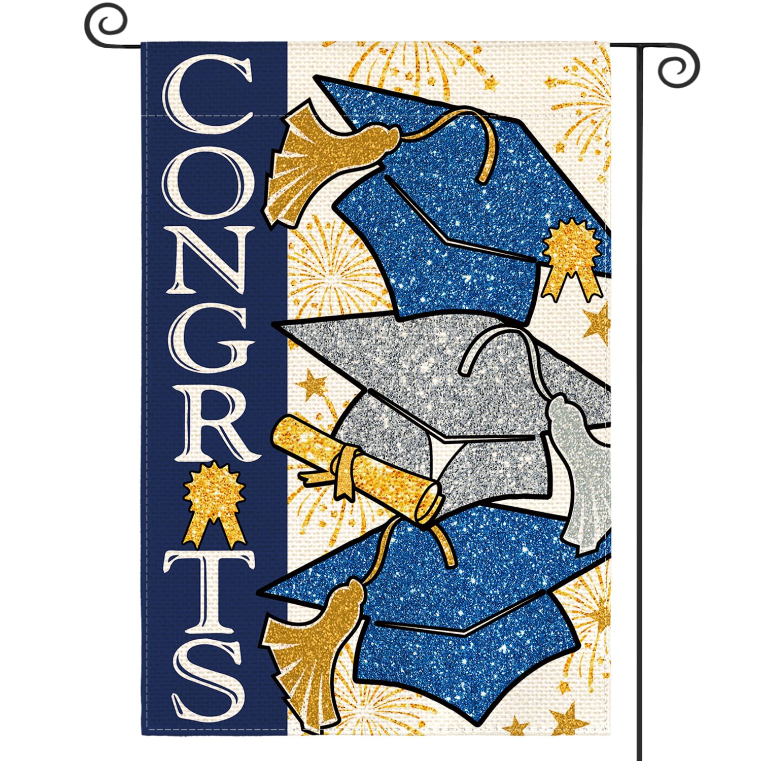 Amazon.com : AVOIN colorlife Congrats Graduation Garden Flag 12x18 Inch ...