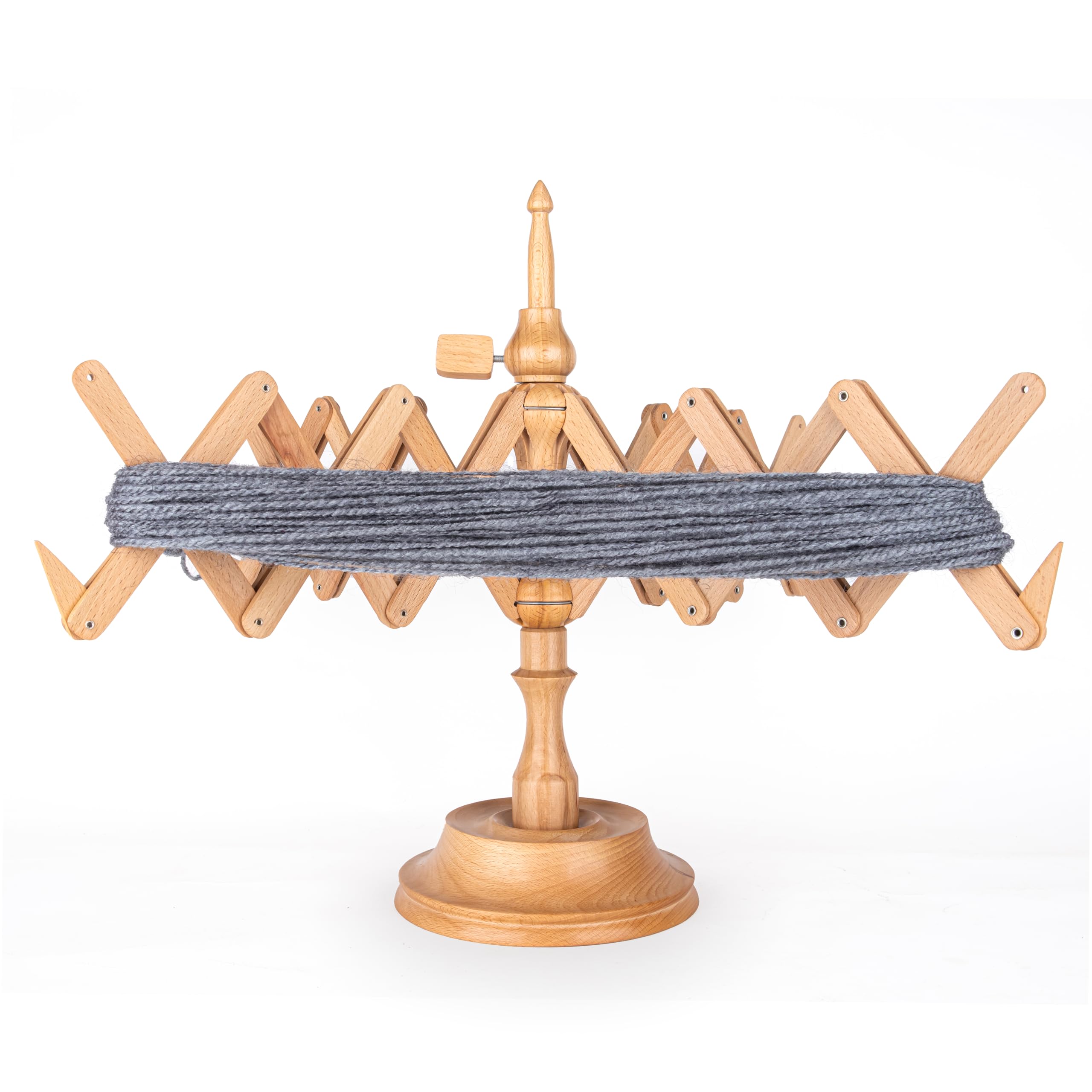 Amazon.com: Displayex India Handmade Beachwood Yarn Swift Table Top ...