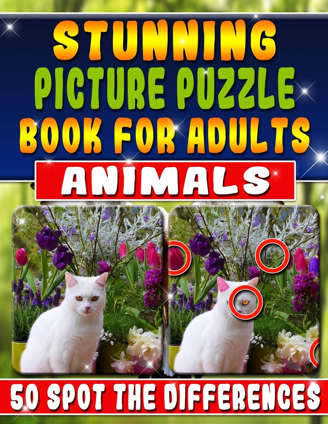 Amazon.com: Stunning Picture Puzzle Books for Adults - Animals Spot the ...