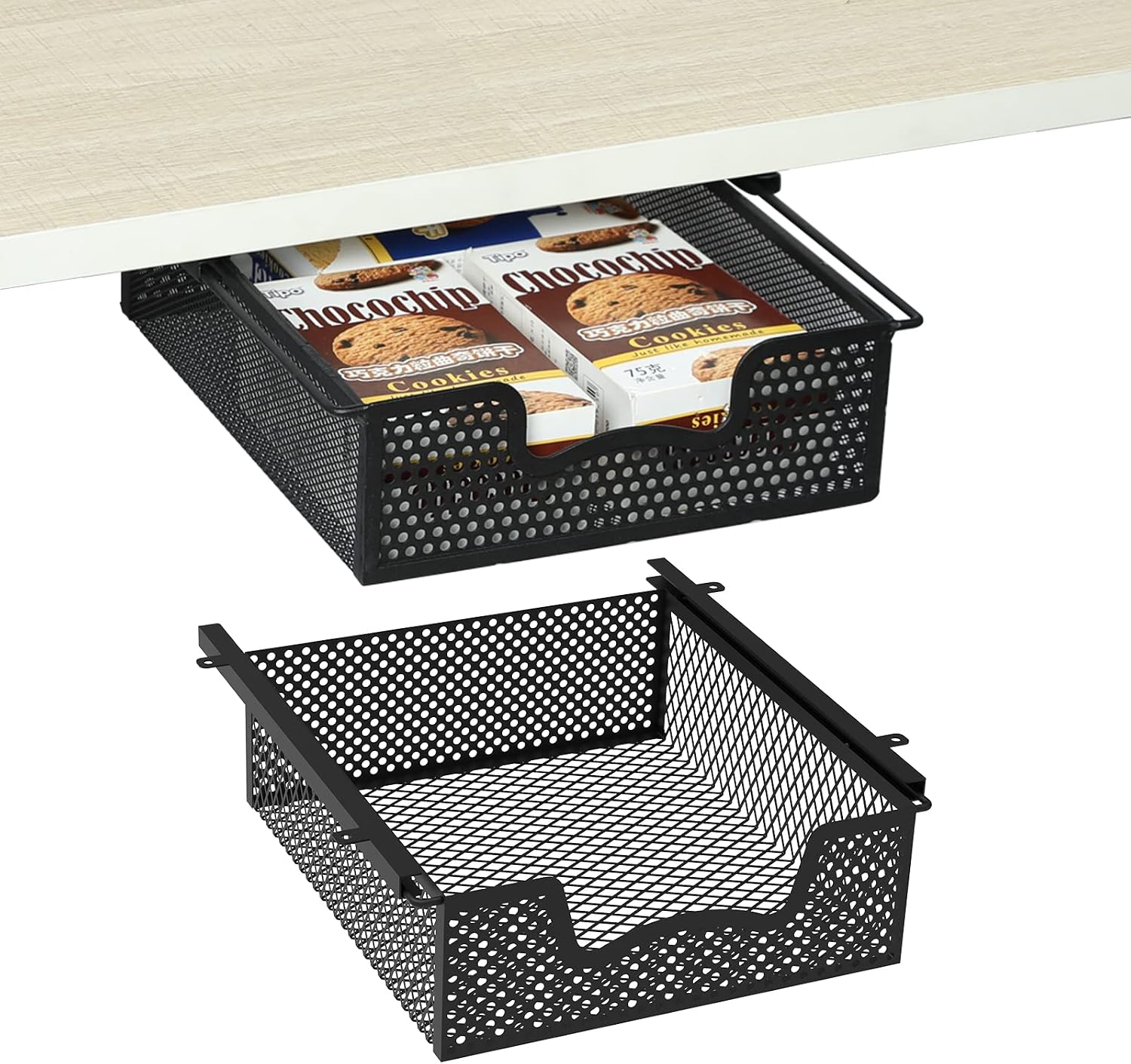 Amazon.com: JKsmart 2-Pack Hanging Pullout Drawer Basket, Sliding Under ...
