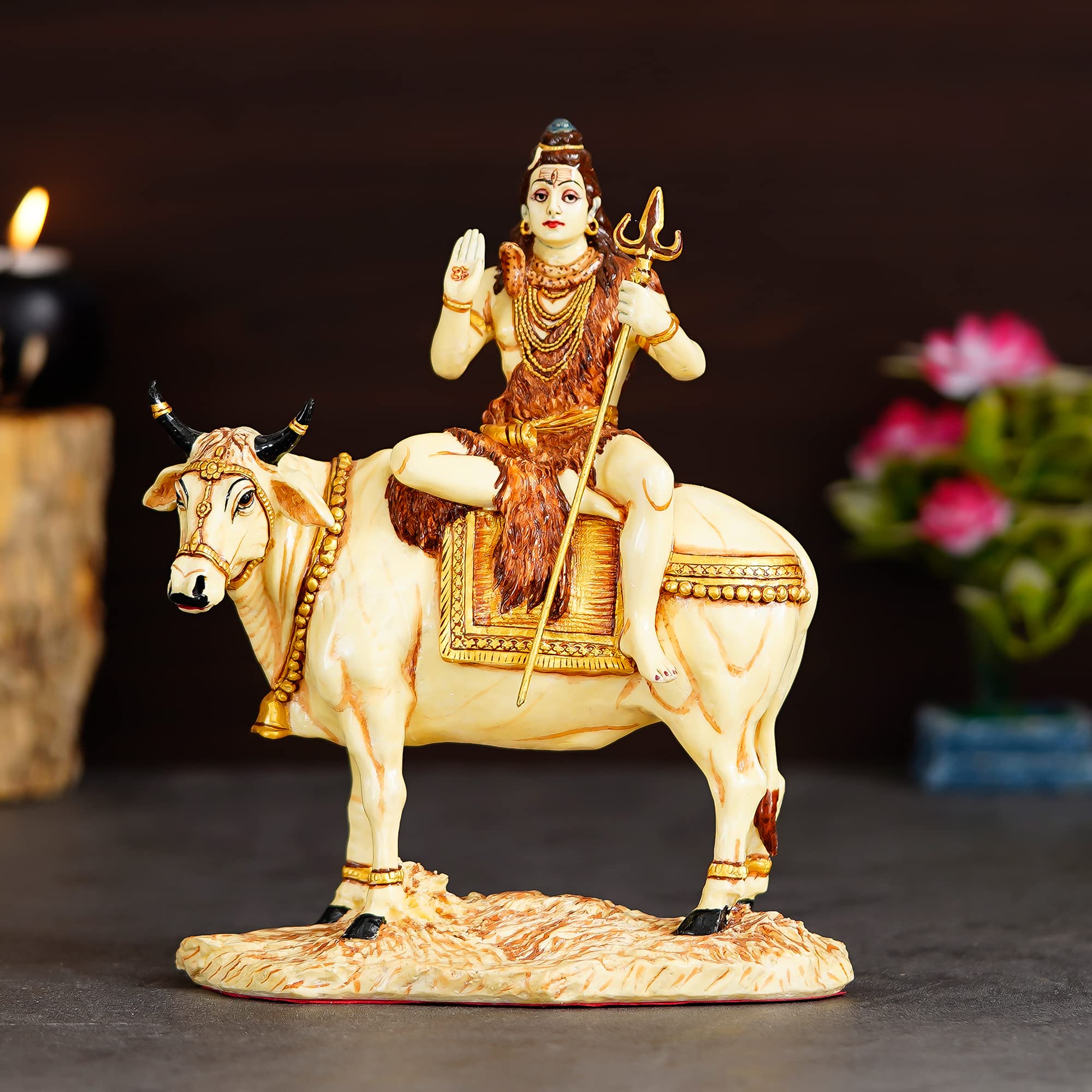 Buy Mukundra Art N Craft,,9" Blessing Lord Shiva Mahadeva Statue Shiva ...