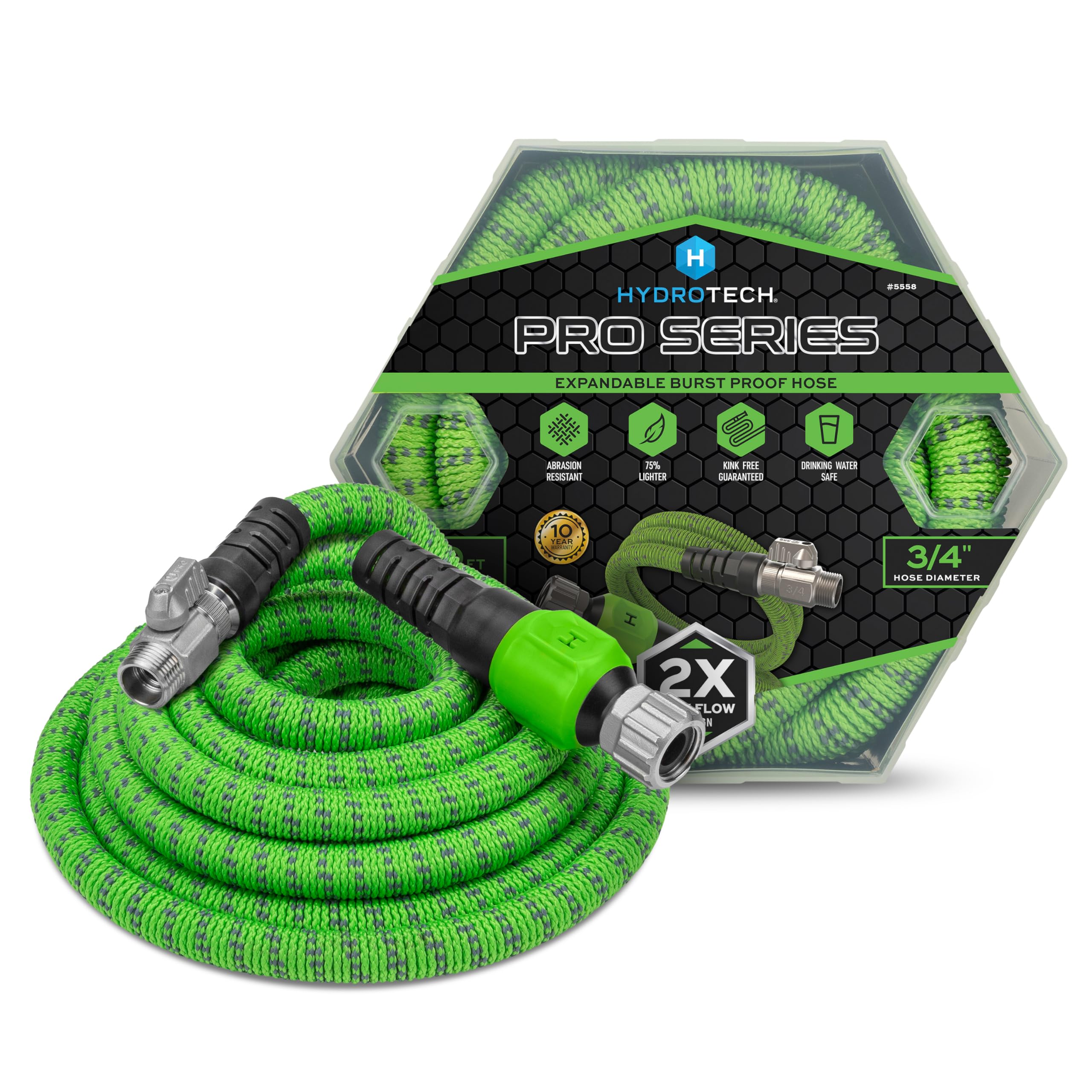 Amazon.com : HydroTech 50FT Pro Series 3/4" Expandable Burst Proof ...