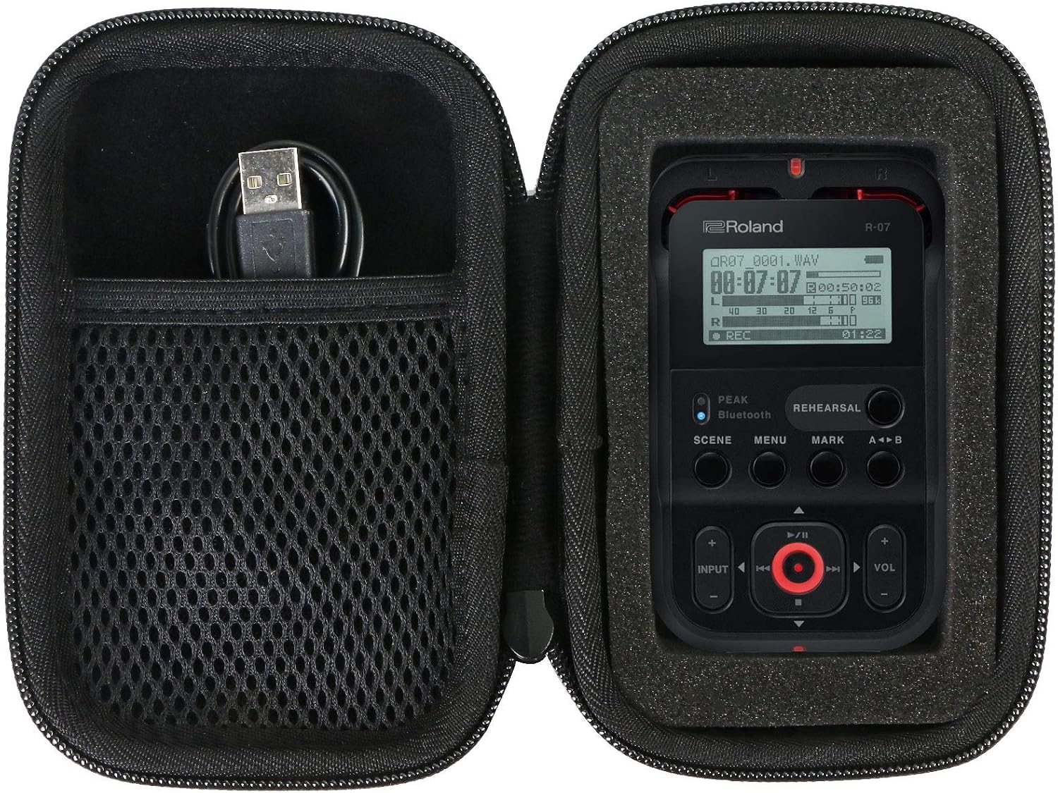 Amazon.com: co2CREA Hard Travel Case replacement for Roland R-07 High ...