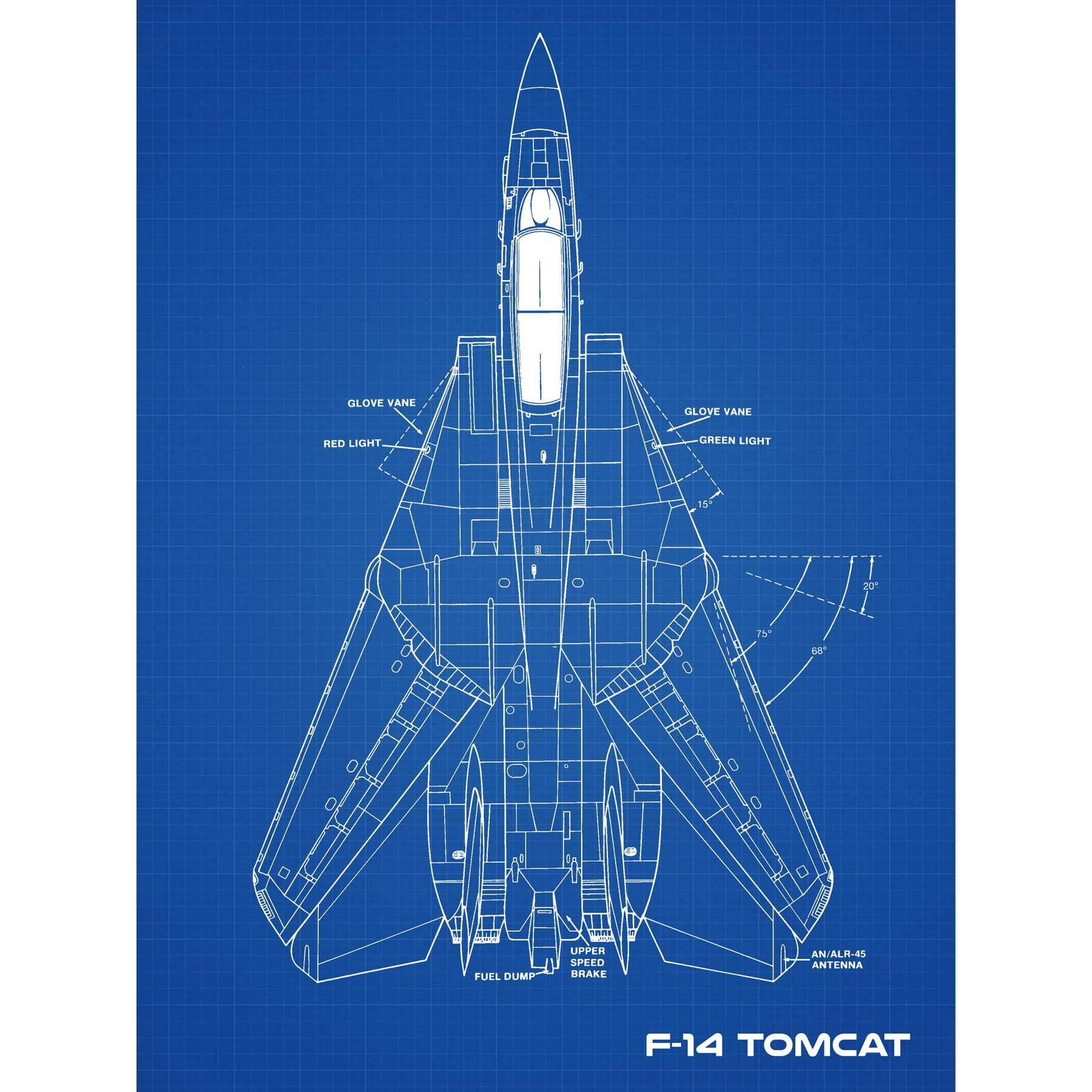Artery8 Grumman F 14 Tomcat Us Fighter Aicraft Blueprint Plan ...
