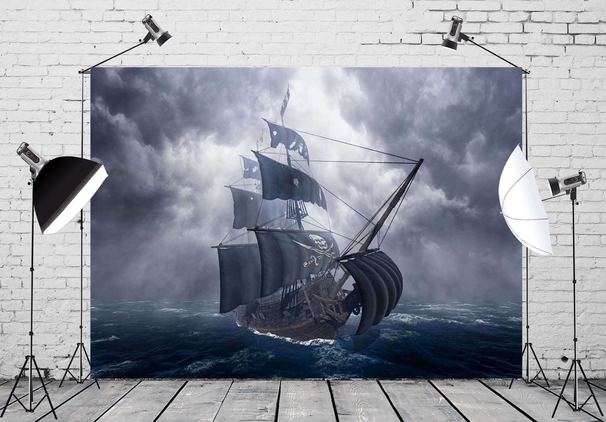 Pirate Ship Deck Backdrop