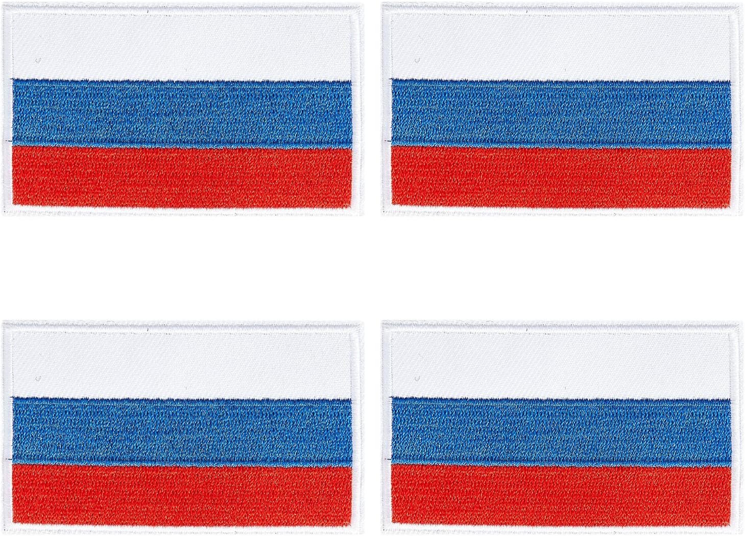 Amazon.com: 4Pcs Russia Russians Flag Patches, Hook and Loop ...