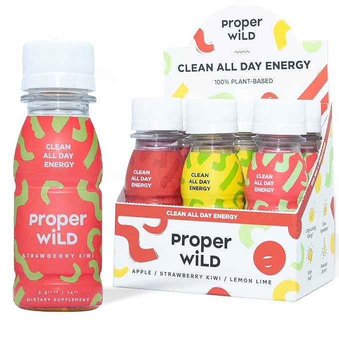 Amazon.com : Proper Wild | All Natural Plant-Based Energy Shot | Clean ...