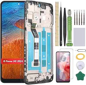 Amazon.com: YHXMARSCAN Screen for Motorola Moto G Power 5G 2024 XT2415 LCD Display Replacement ...