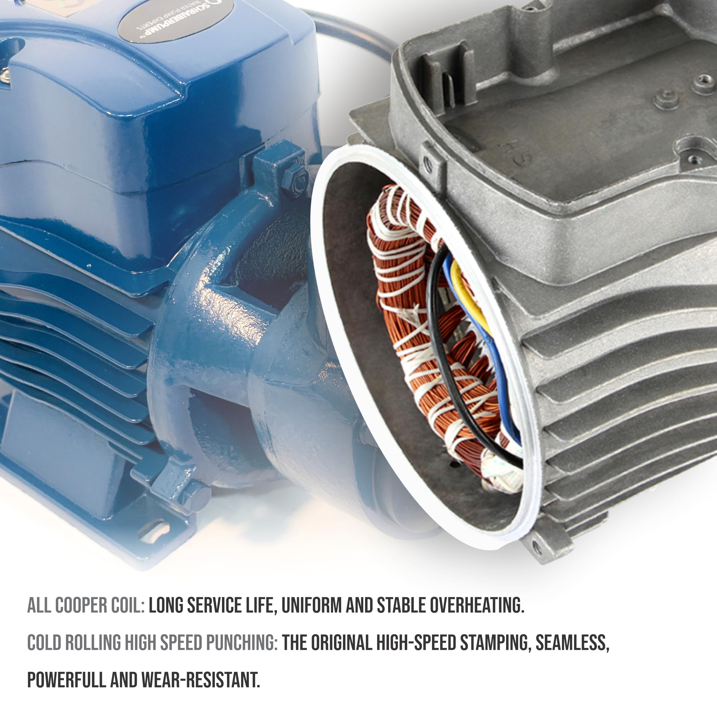 Snapklik.com : 1hp 115v Peripheral Impeller Pump 190ft Lift 14gpm