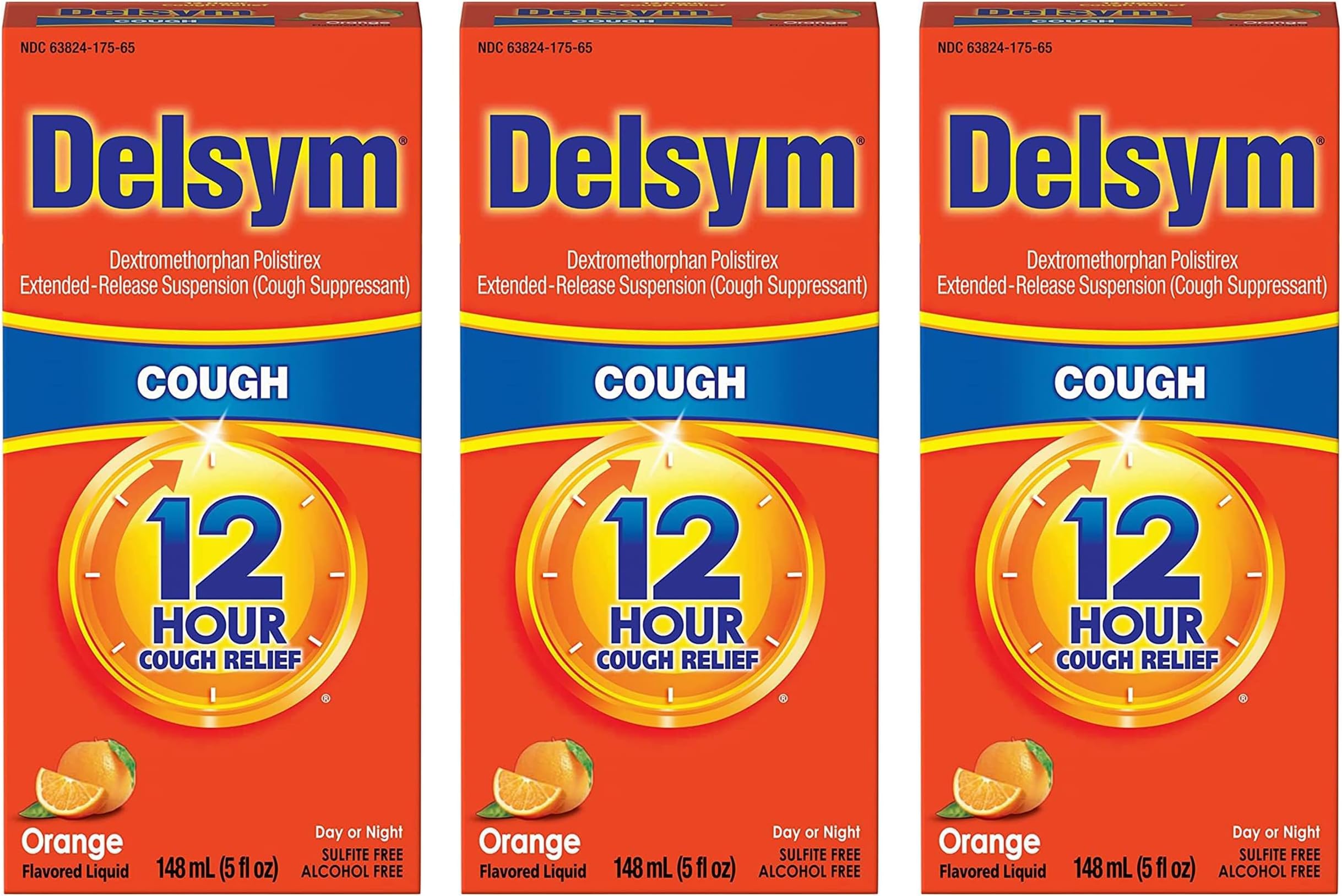 Amazon.com: Delsym Cough + Chest Congestion DM Liquid Cherry - 6 oz ...