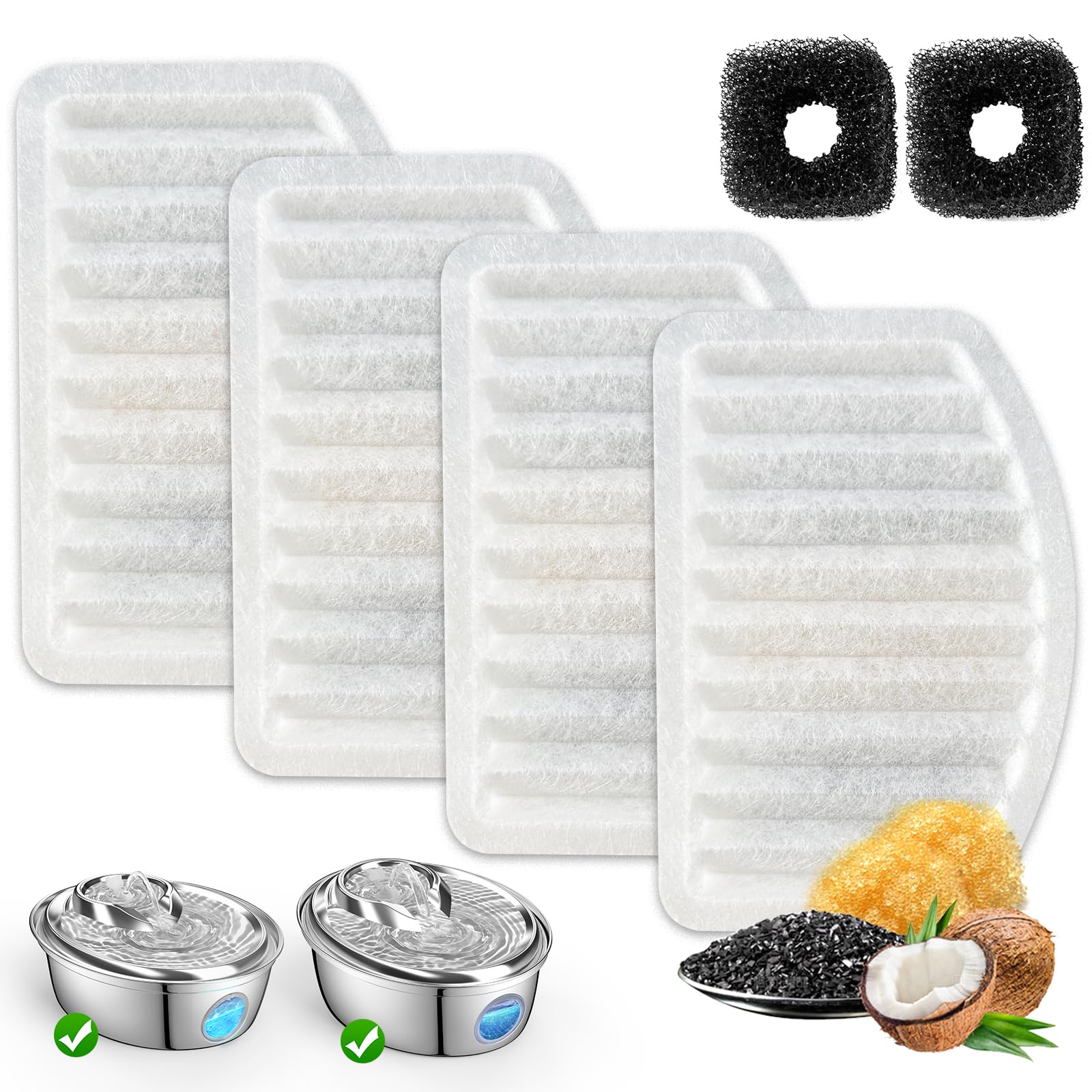 Amazon.com: ORSDA Cat Water Fountain Filters, ONLY for D36/D66 Cat ...