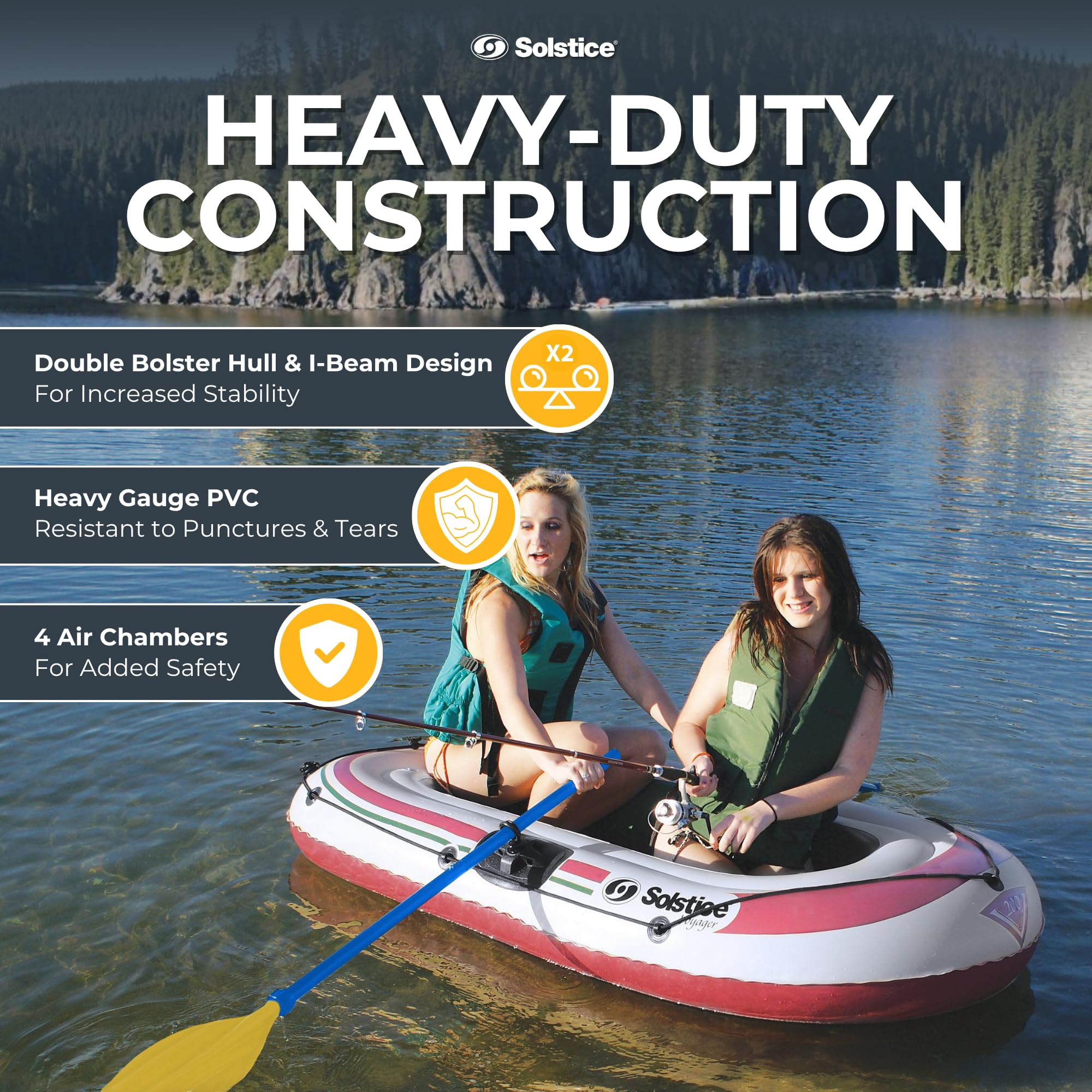 Snapklik.com : SOLSTICE Inflatable Boat For Lakes, Rivers & Beaches ...