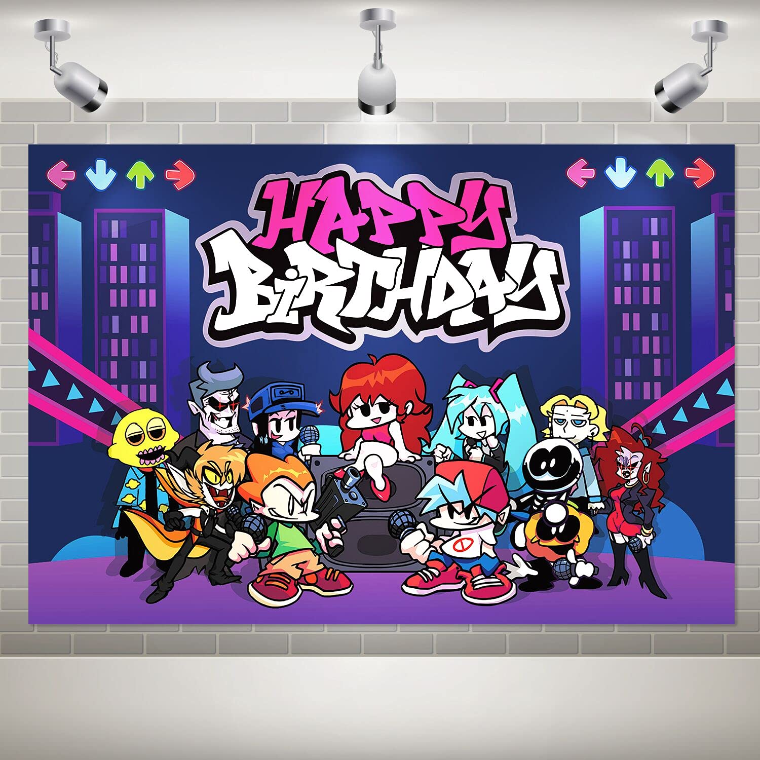 Friday Night Funkin Birthday Party Supplies 5x3ft Friday Night Funkin ...