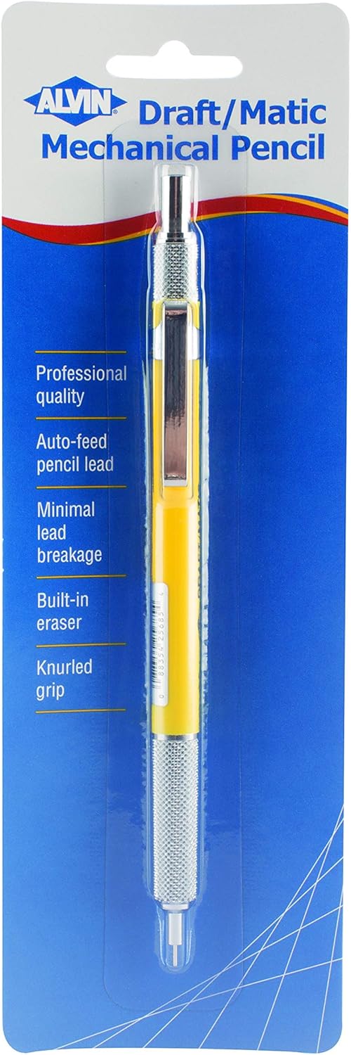 Amazon.com : Alvin, Draft-Matic, Mechanical Pencil, Stainless Steel ...