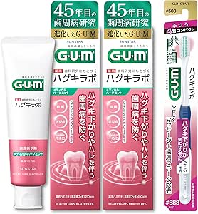 Amazon.co.jp: GUM (Quasi-drug) Hug Lab, Periodontal Disease Prevention, Medicated Toothpaste ...