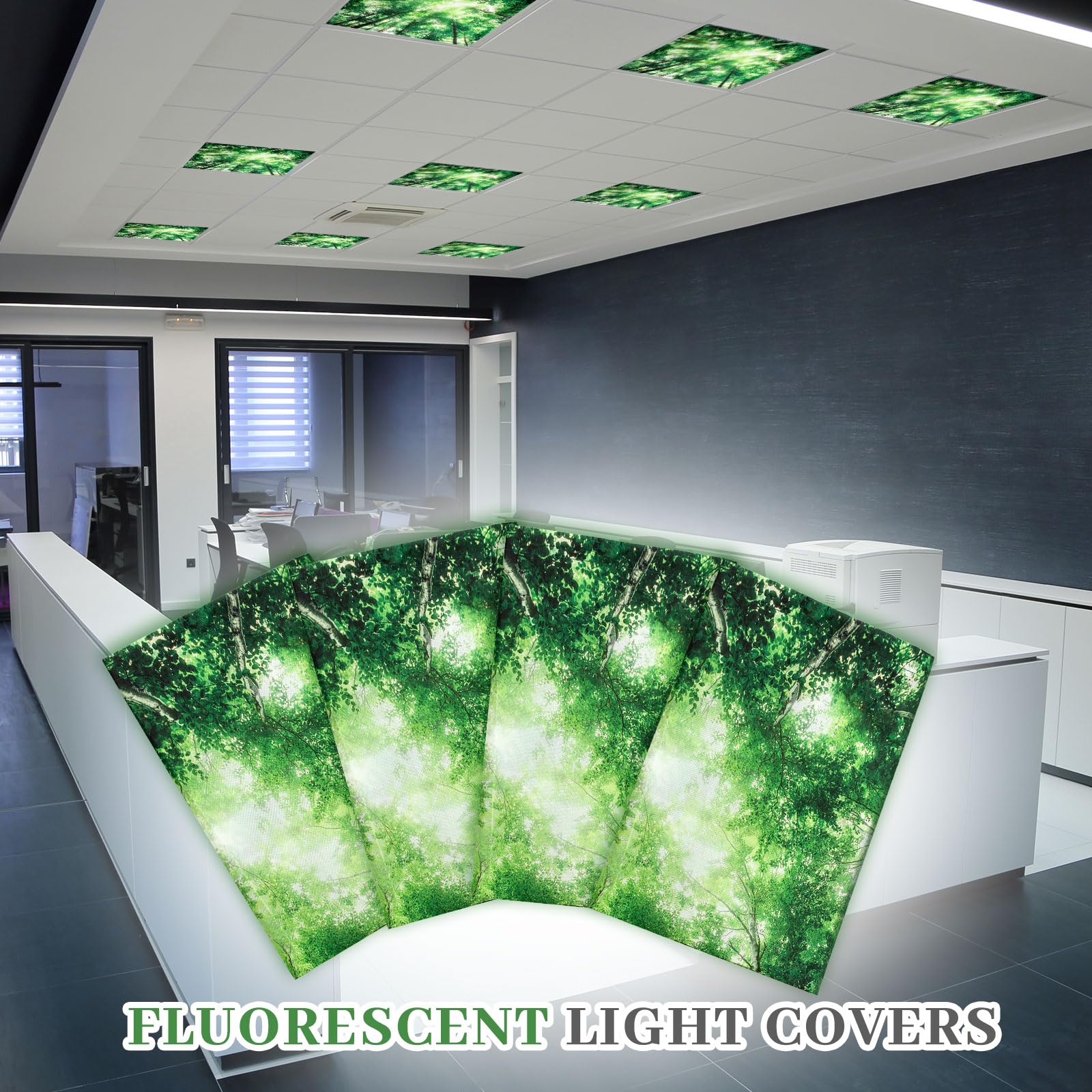 Snapklik.com : Tujoe 2 X 2 Ft Fluorescent Light Covers For Ceiling ...