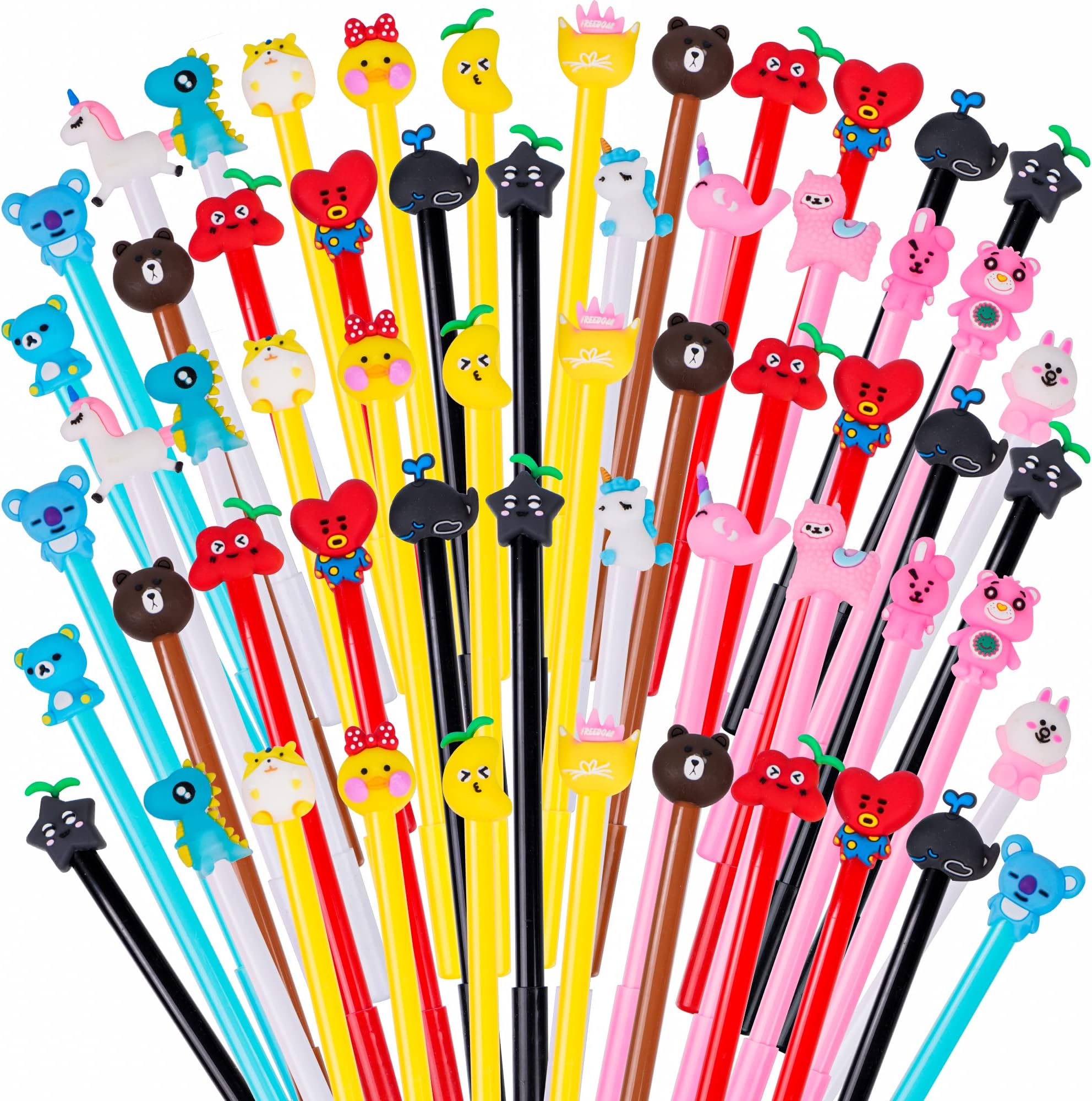 Amazon.com: Handepo 300 Pack Novelty Ink Pens Cartoon Animal Writing ...