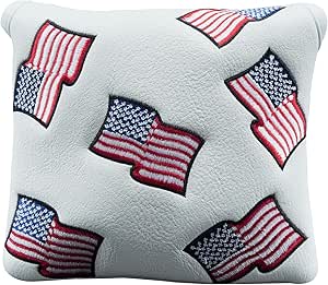 Amazon.com : Gbourly Golf Club USA Flag Square Mallet Putter Cover ...