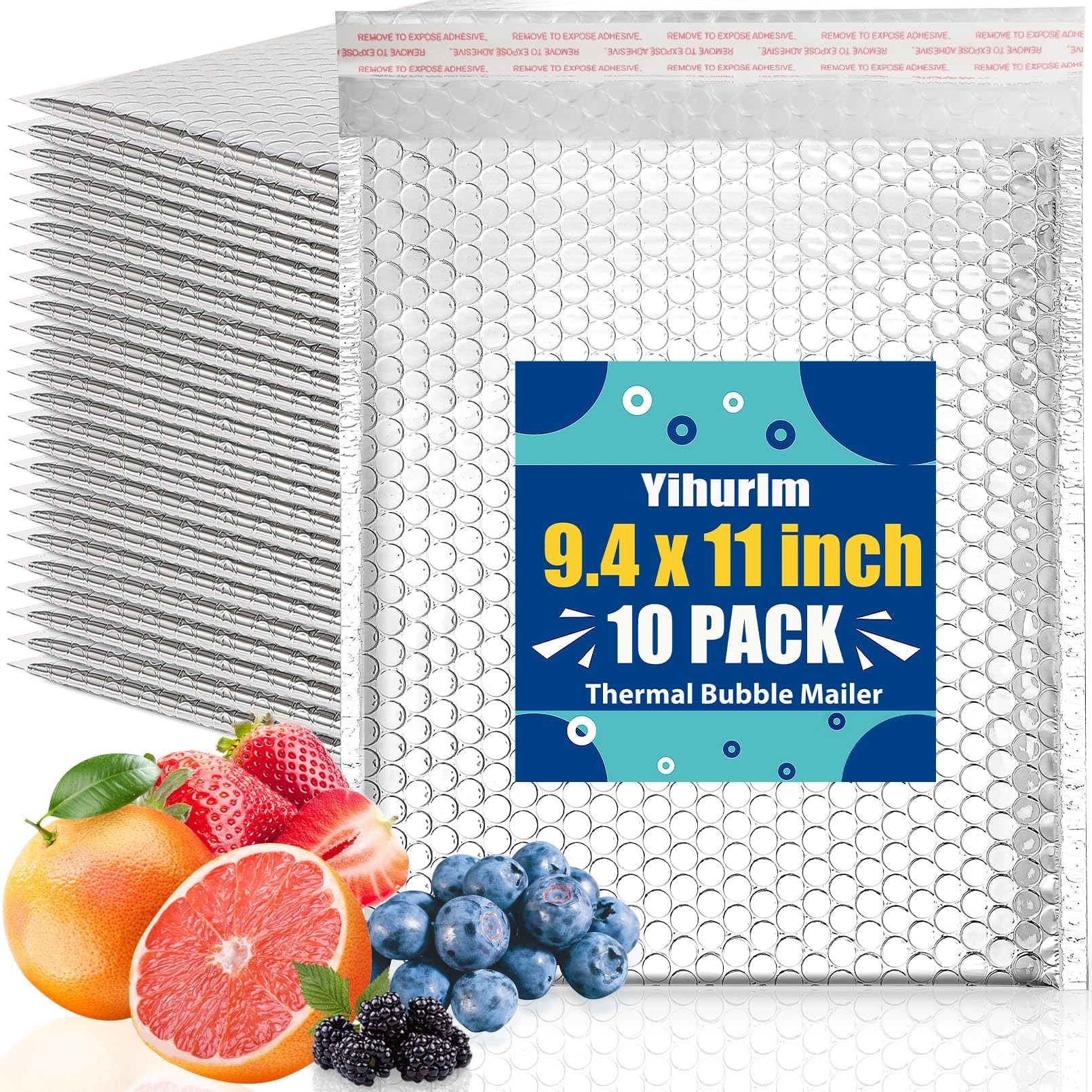 Amazon.com : Thermal Bubble Mailer,8 x 11" Metallic Bubble Mailers ...