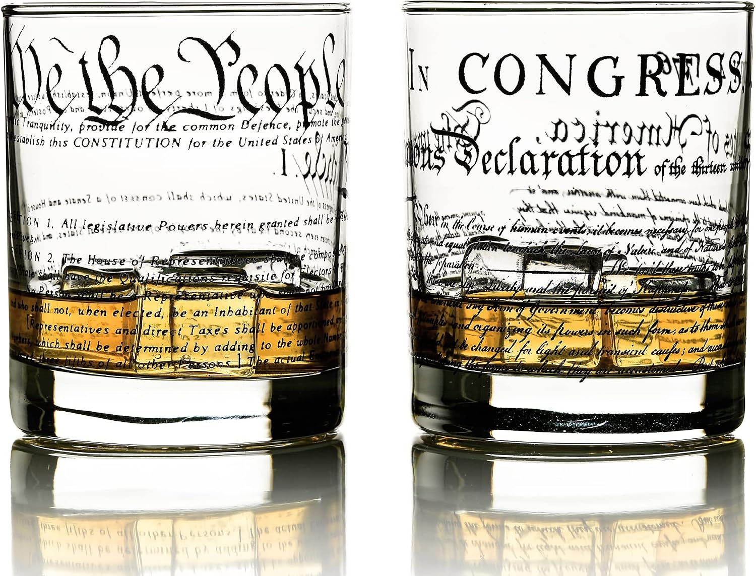 Amazon.com | Greenline Goods Whiskey Glasses – United States ...