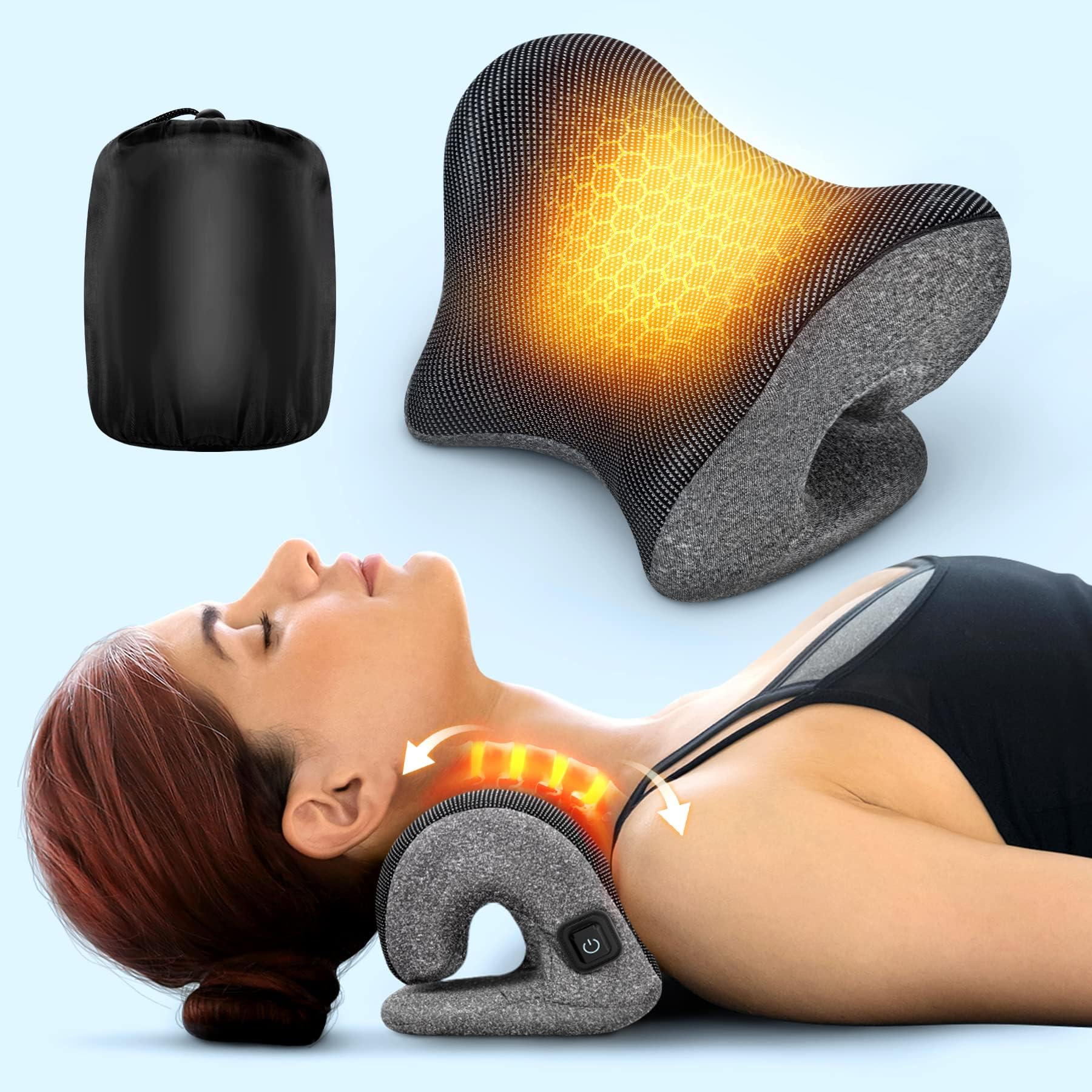 Amazon.com: Deep Neck Pain Relief w/Conductive Magnetic Therapy Heated ...