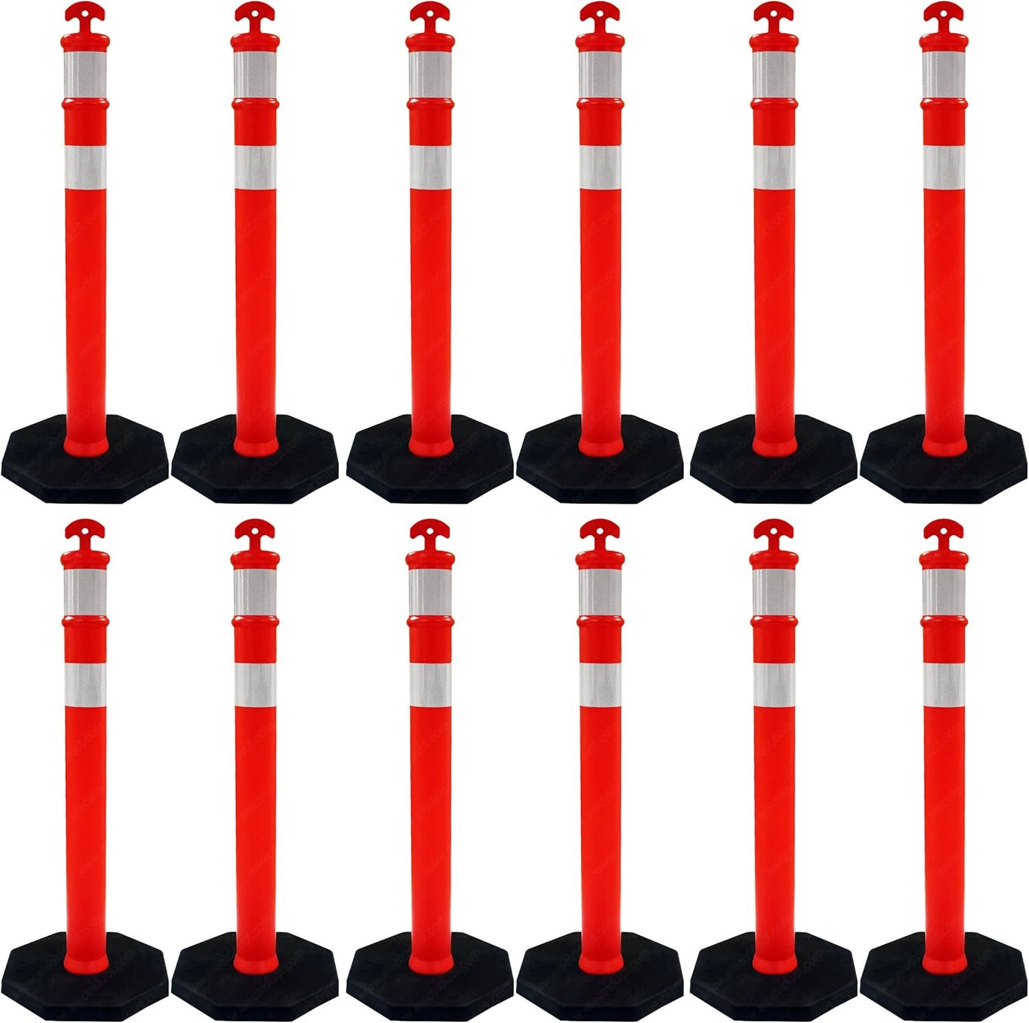 Electriduct 44" Traffic Delineator Posts with Arrow Top Tube and ...