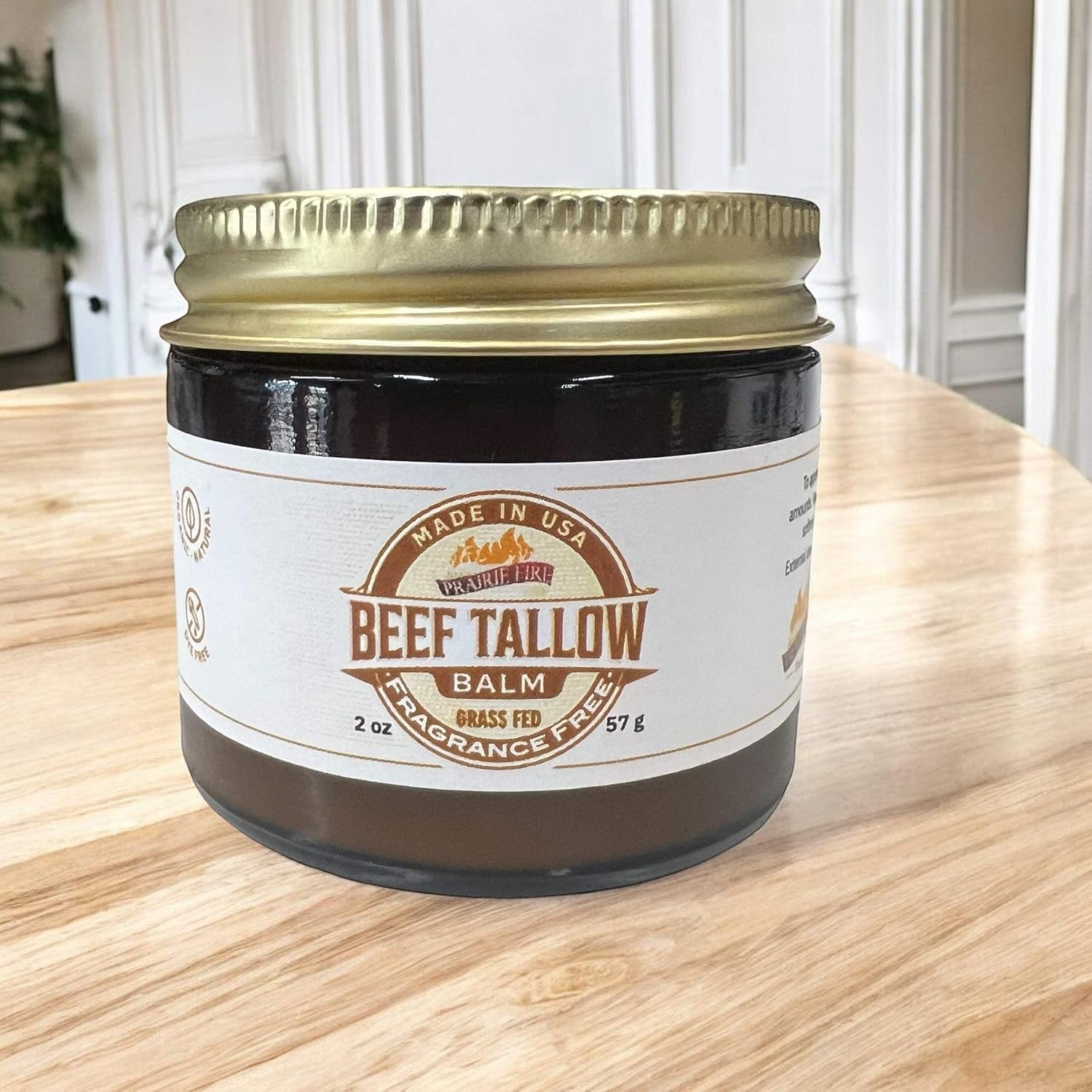 Amazon.com: Prairie Fire Candles Grass Fed Beef Tallow Balm Grown and ...