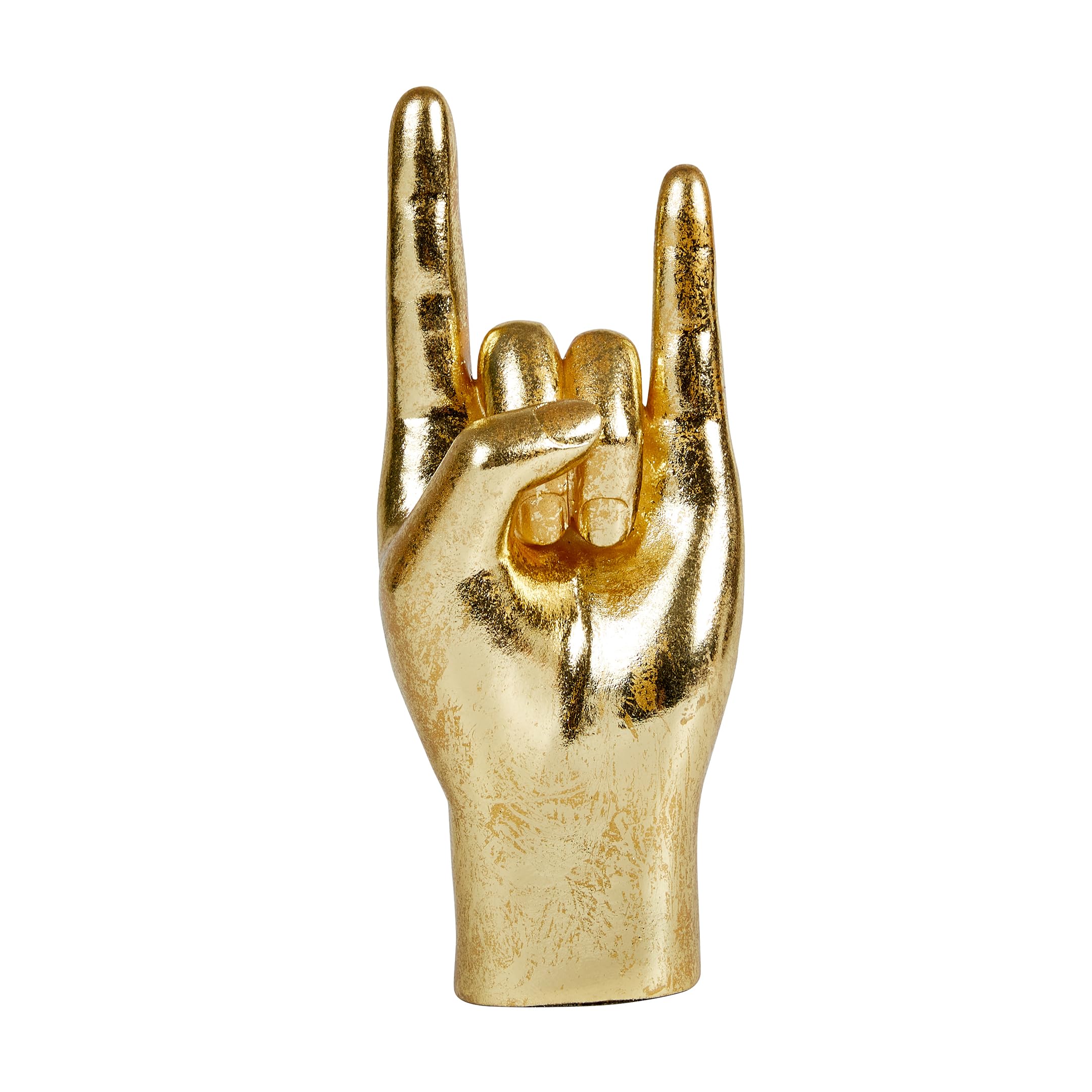 Amazon.com: MicDecor Gold Decor ASL Hand Sign, Rock Hand Gesture Hand ...