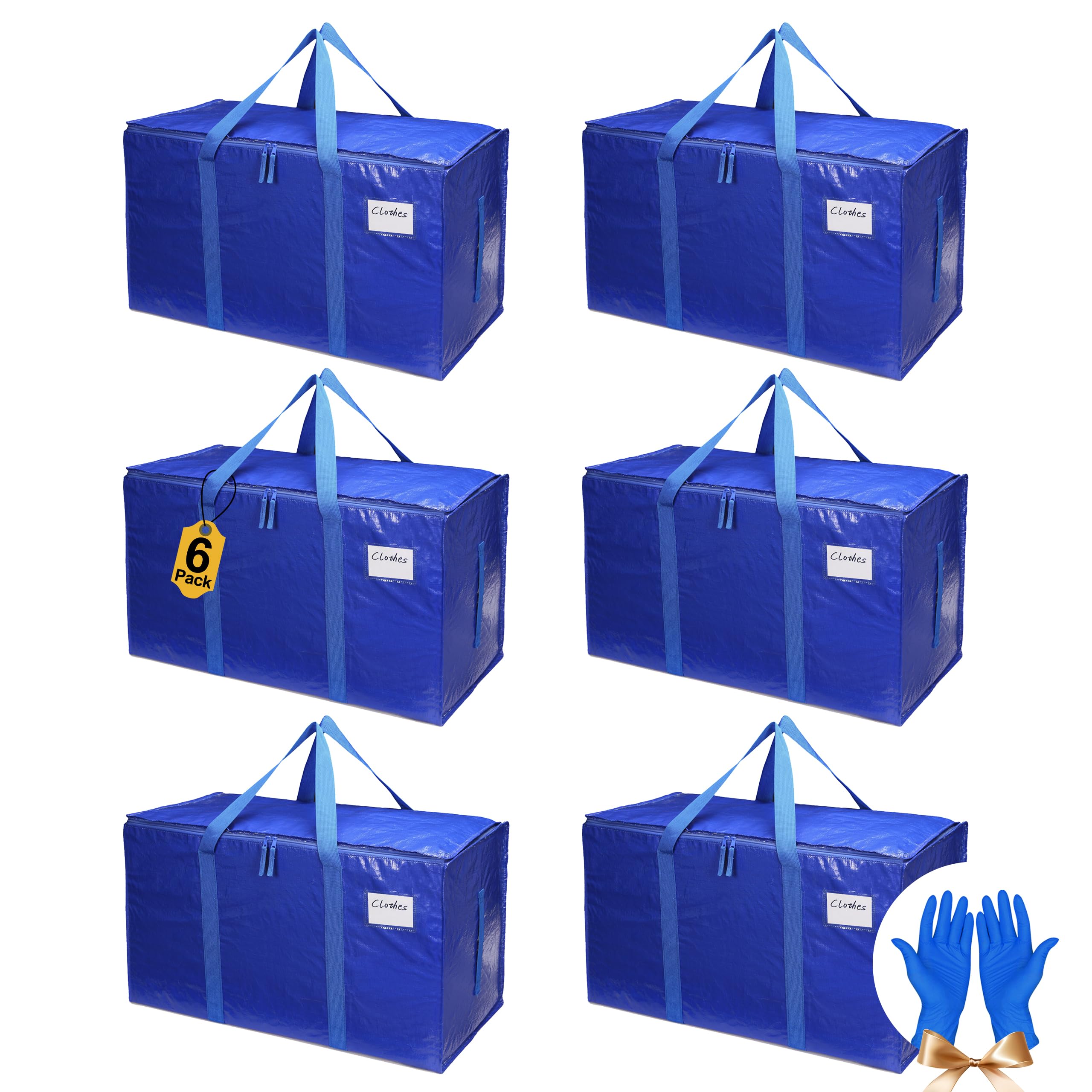 Amazon.com: Wicue Extra Large Moving Bags with Zippers & Carry Handles ...
