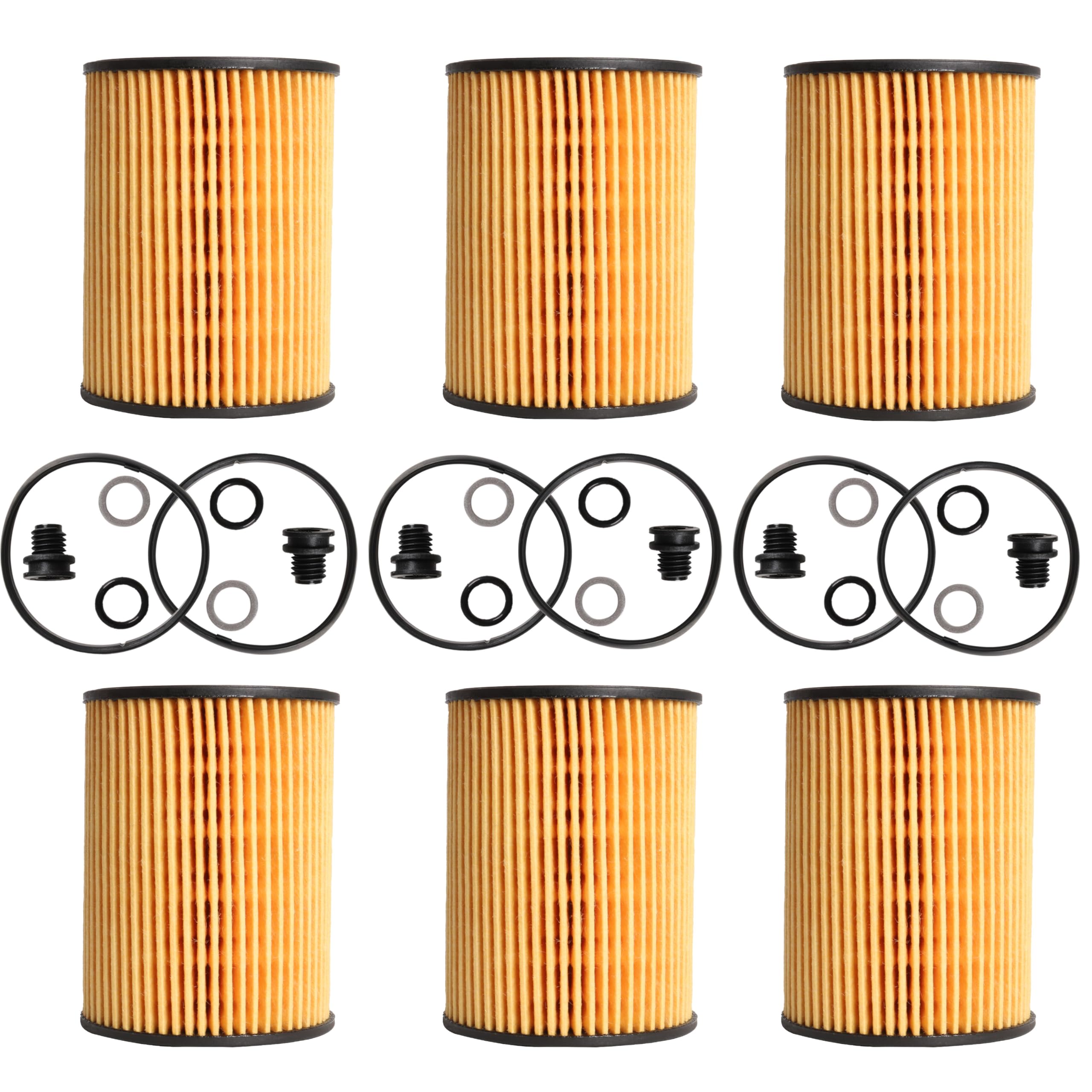 Snapklik.com : JAVOUKA 6 PCS 26350-2S000 Oil Filter For 2.5L Engine Fit ...