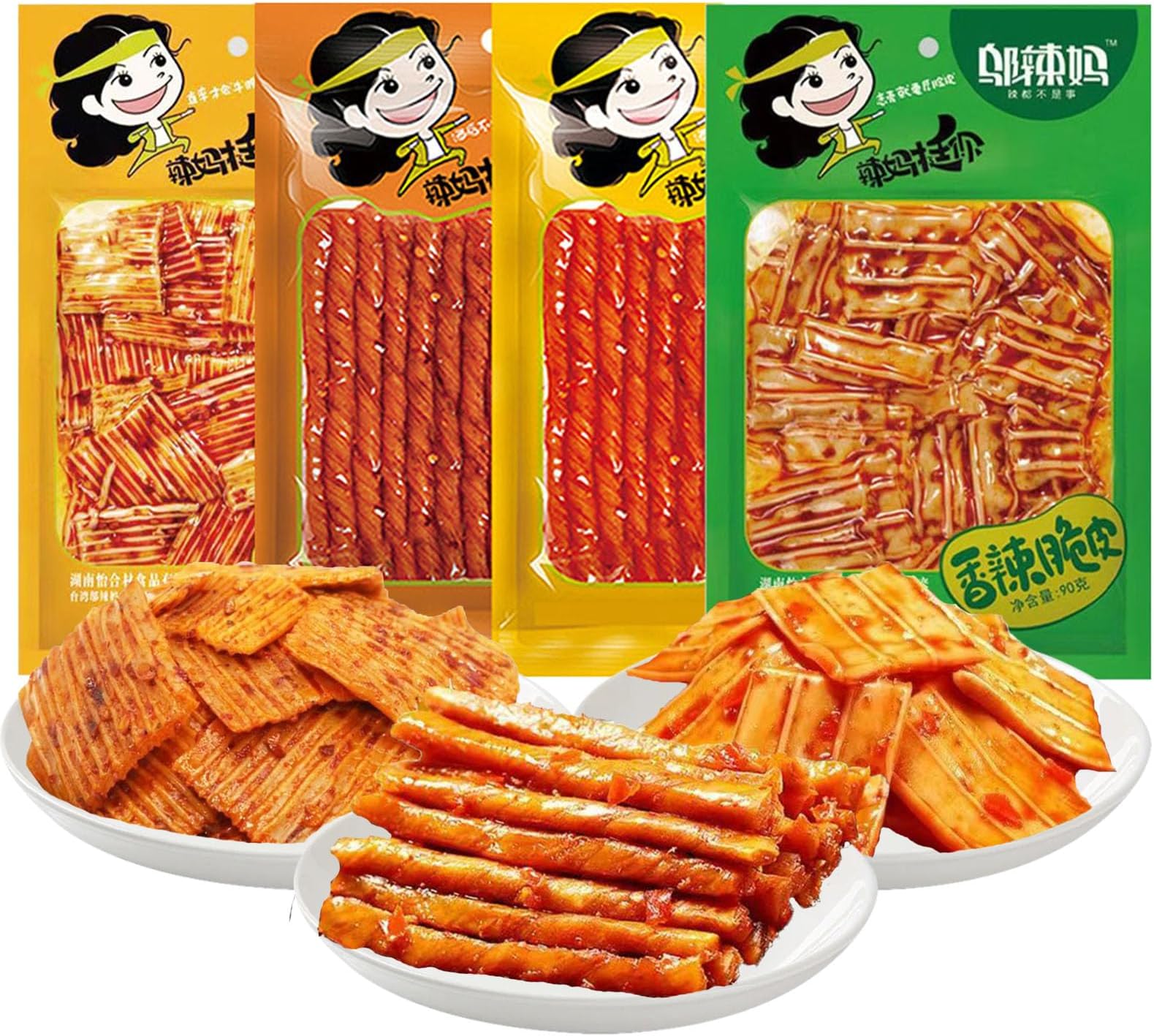 Amazon.com : GCYYSIQS 3 flavors mixed with spicy strips,Big Spicy Piece ...